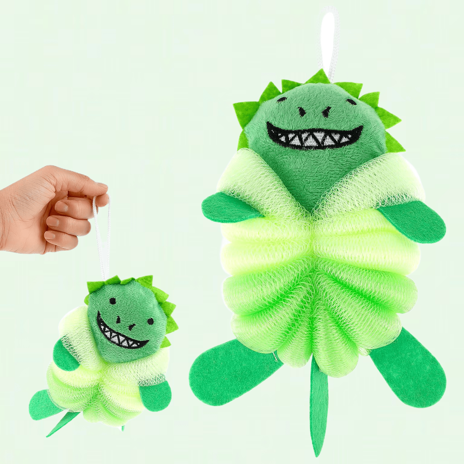 Cute Frog Loofahs for Kids, Bath Pouf Exfoliating Sponge with Animal ...