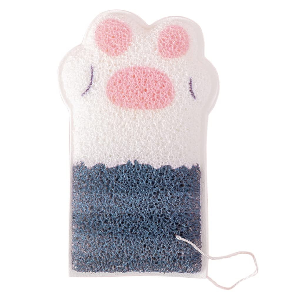 Kids Bath Mitt Animal Bath Sponge Cat Claw Shower Loofahs Cartoon ...