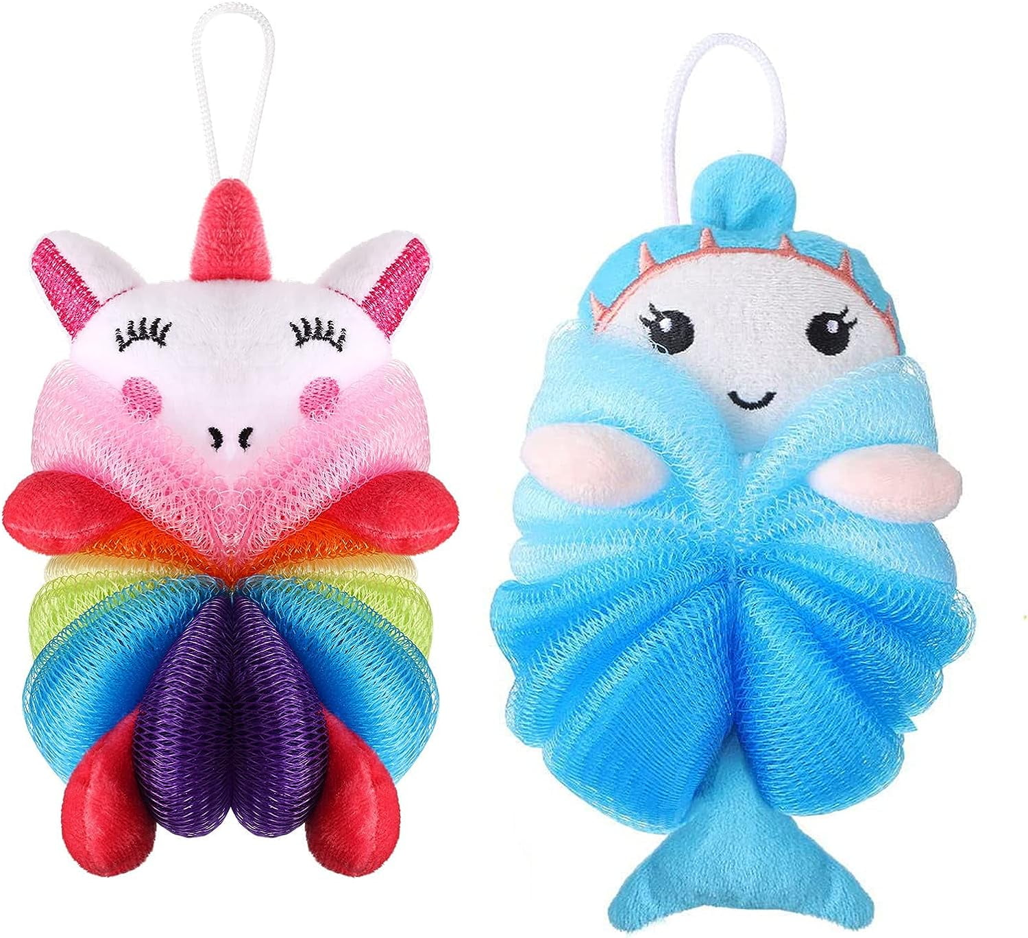 Kids Bath Sponge, Toddler Bath Loofahs,Cute Cartoon Kids Loofahs,Bath ...