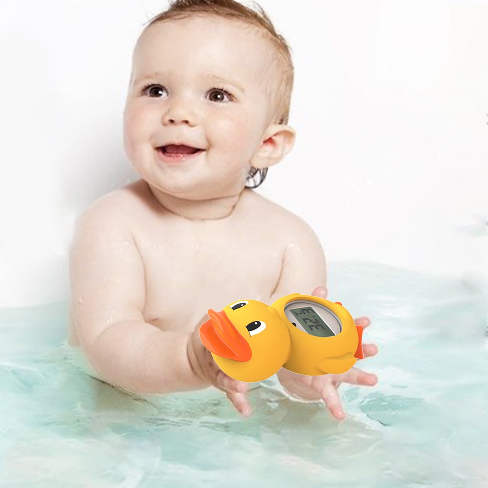 Kids Bath Thermometer - Cartoon Duck/Crab/Whale/Octopus Shape Water ...