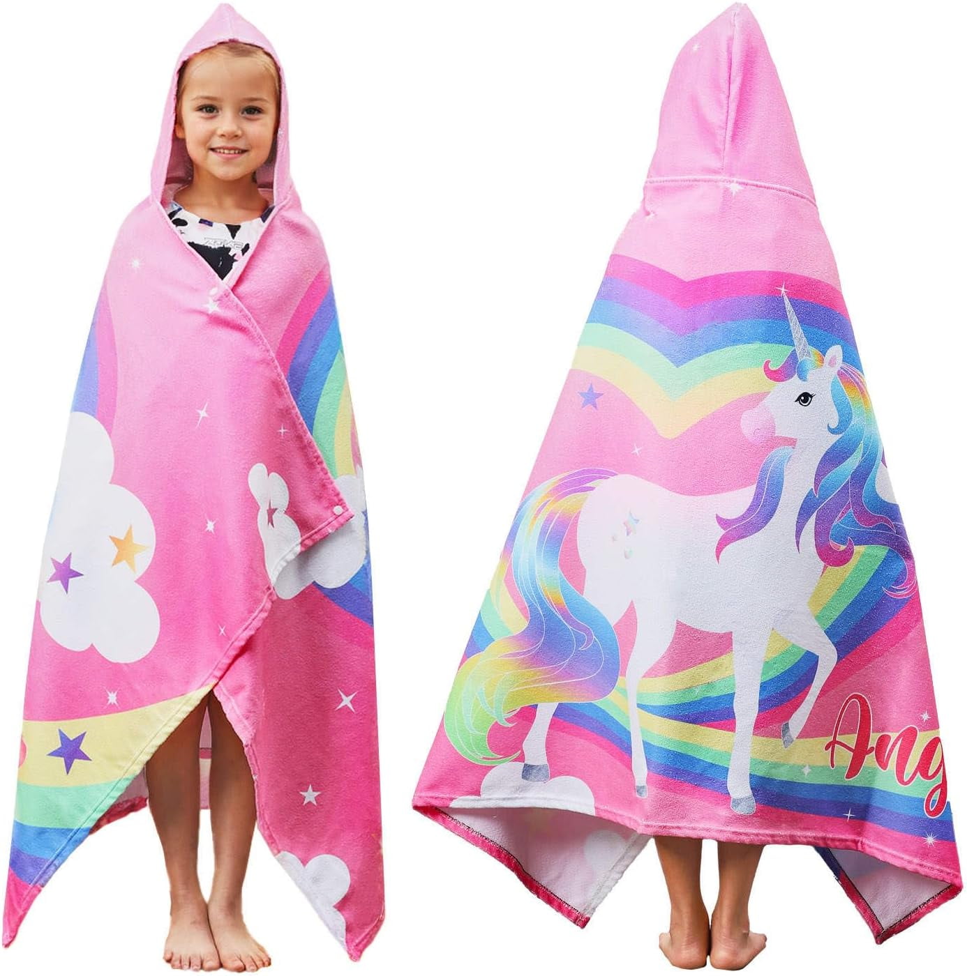 Kids Bath Towels Cartoon Girls Bath Towels 60" x 35" for Girls Kids ...