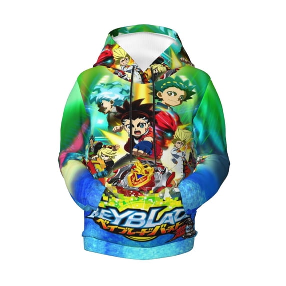 Kids Be-,Yblade Yo Burst Hoodie 3D Printed Fashion Novelty Pullover ...