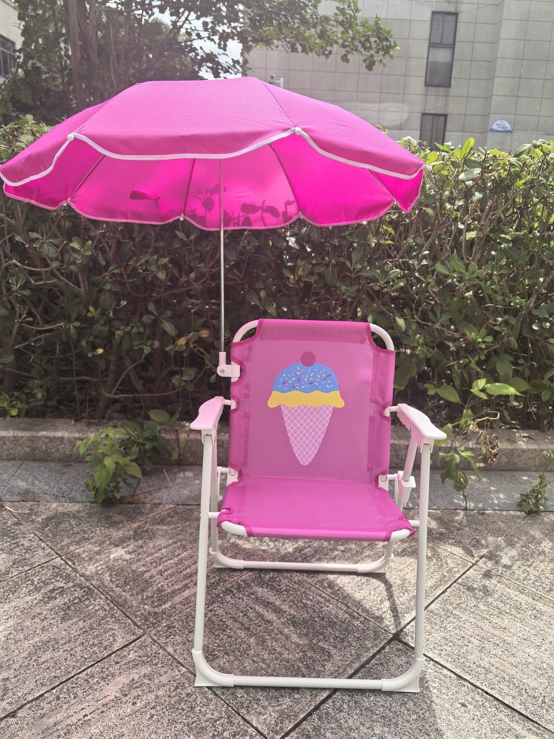 Kids Beach Chair with Umbrella Folding Lawn and Camping Chair with ...
