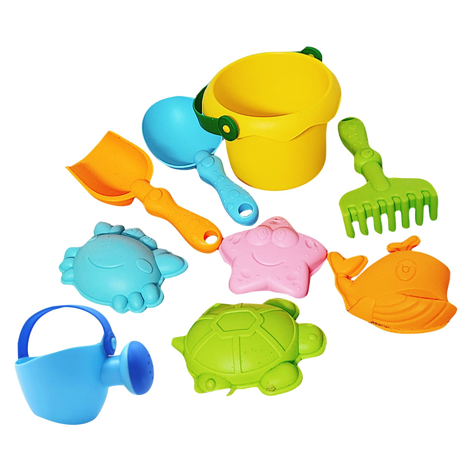 Kids Beach Sand Toy Set with Shovel & Durable Bucket for Water Play ...