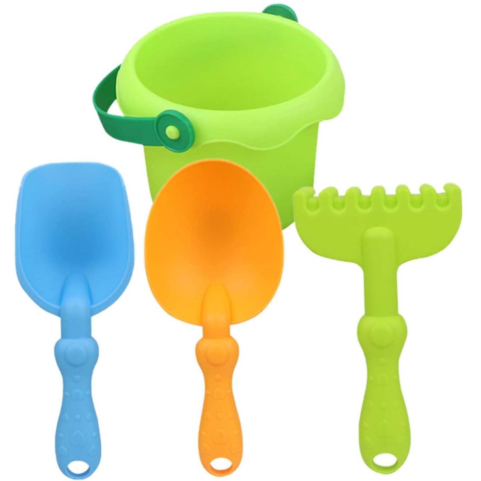 Kids Beach Toys Set – Beach Vacation Plastic Bucket, Shovel, Scoop ...