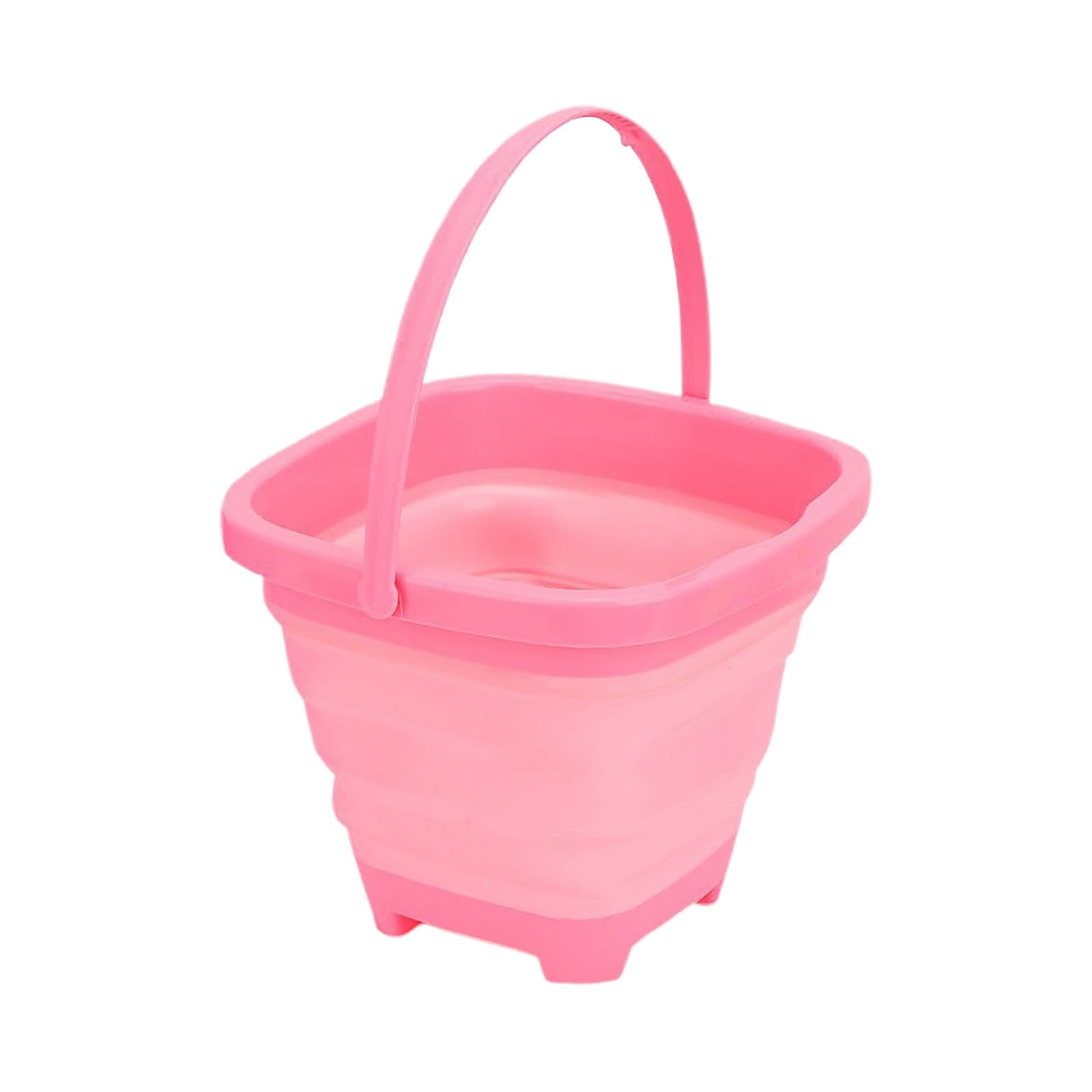 Kids Beach Toys Soft Rubber Folding Bucket Sand Water Play Set Digging ...