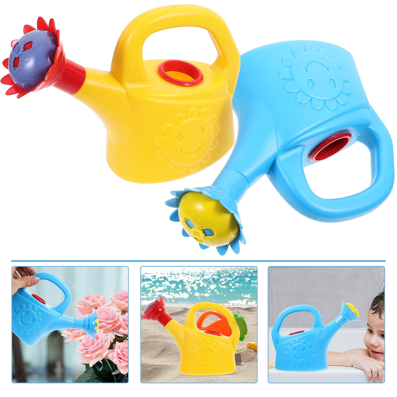 Kids Beach Watering Can Sand Toys Flower Sprayer Water Bottle Sprinkler ...