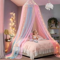 Disney Frozen 2 Girls Purple Bed Canopy Tent, Elsa & Anna, 100" x 180 ...