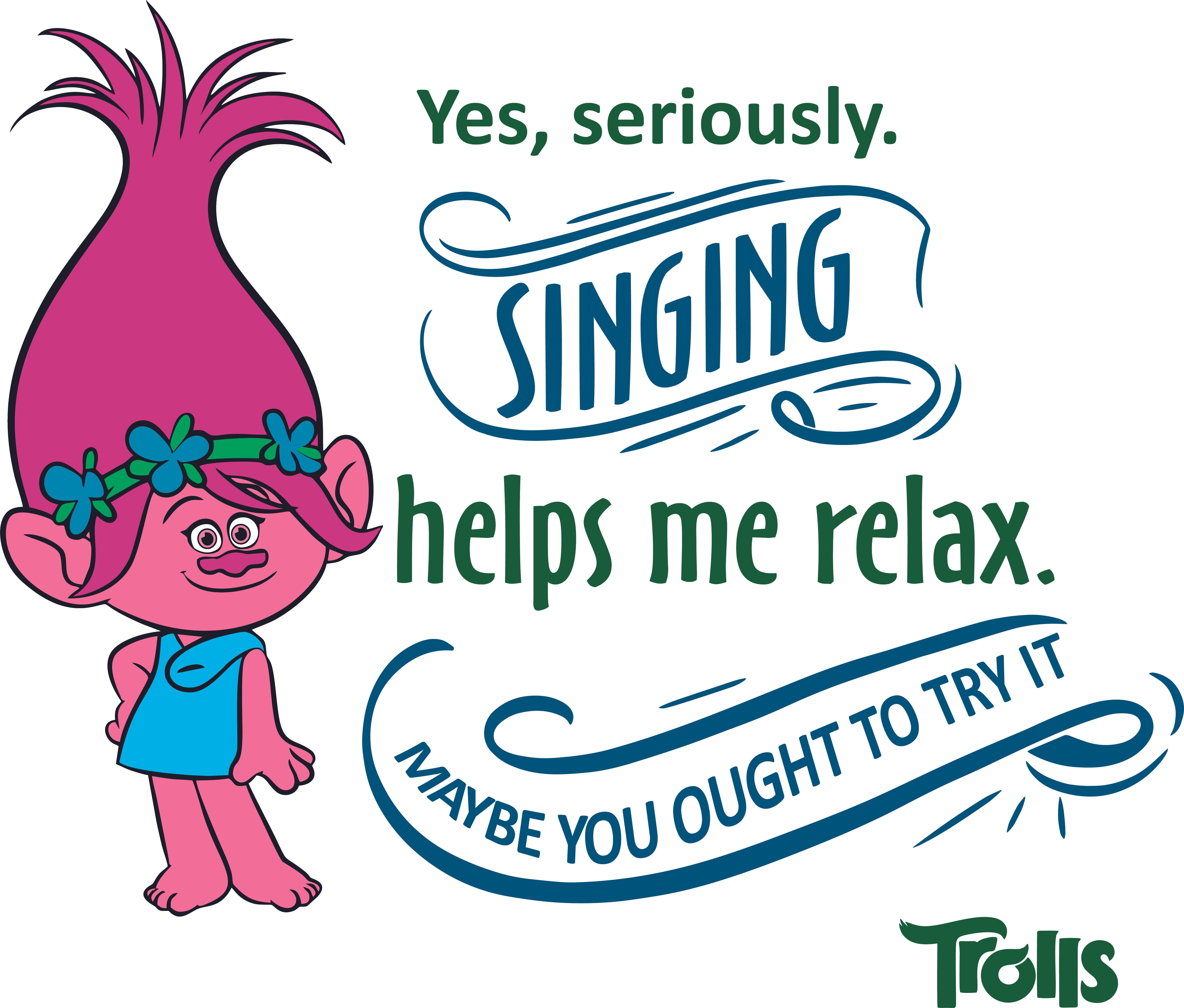 DS Designs Queen Poppy Quotes Trolls Movie Wall Decoration Sticker ...