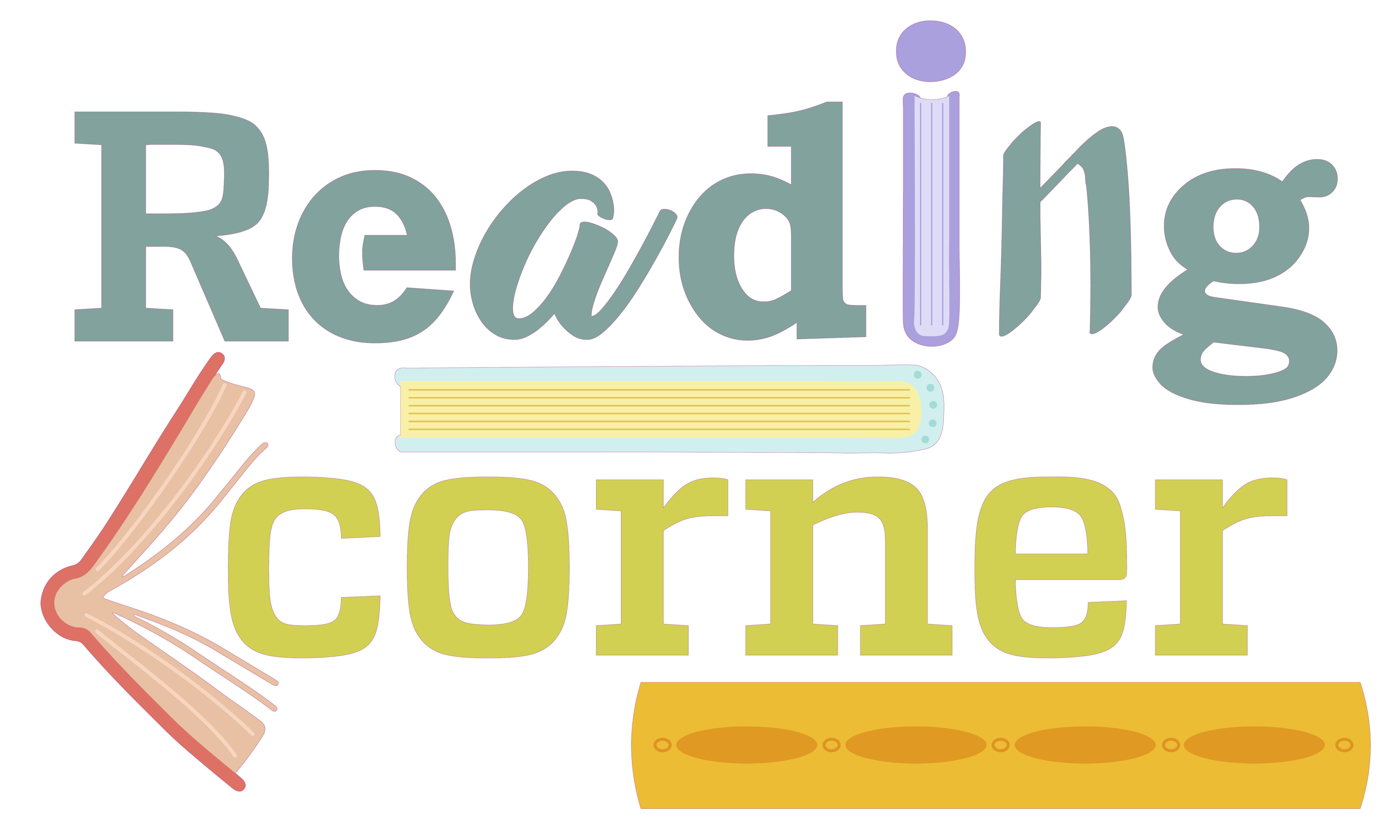 Kids Bedroom Multicolored Vinyl 12" x 20" Open And Close Books Wall Art ...