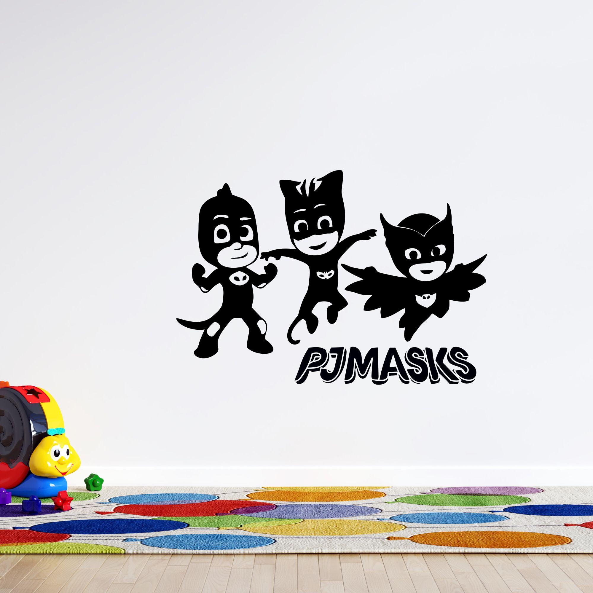 Kids Bedroom PJ Masks Superheroes Owlette Gekko And Catboy Wall Decal ...