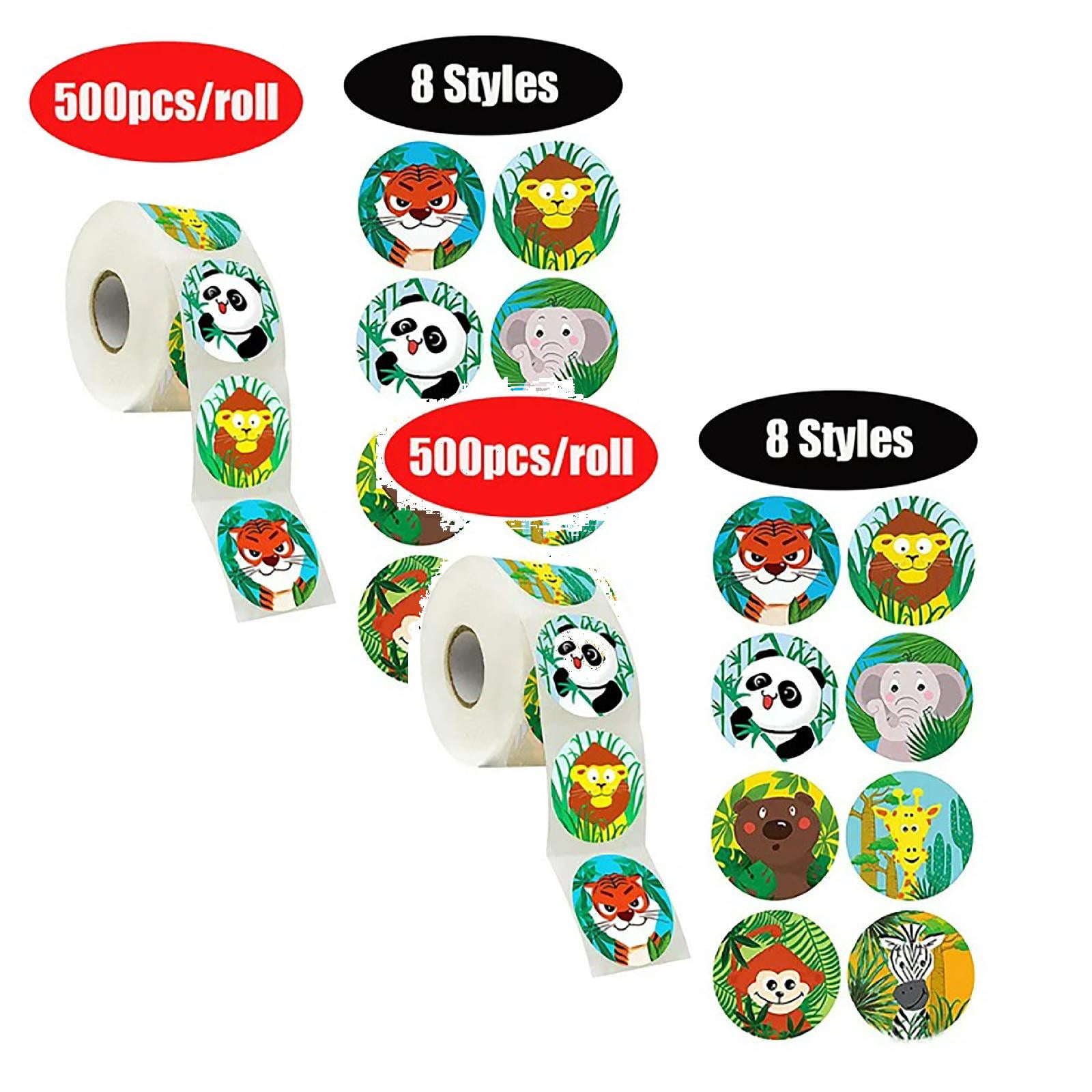 Kids Bedroom Set 1 Set 500Pcs/Roll Animals Cartoon Stickers For Kids ...