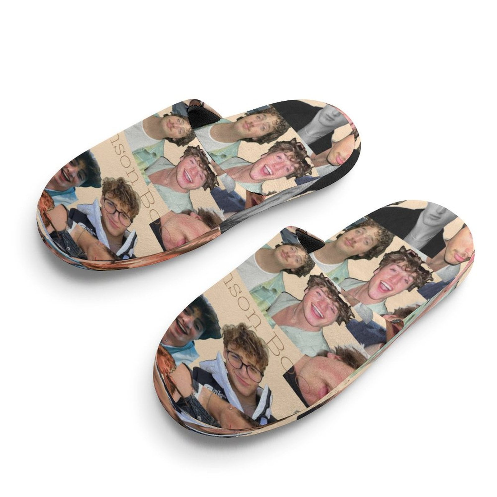 Kids Benson Boone Cotton Slippers Indoor Shoes Memory Foam Rubber Sole ...