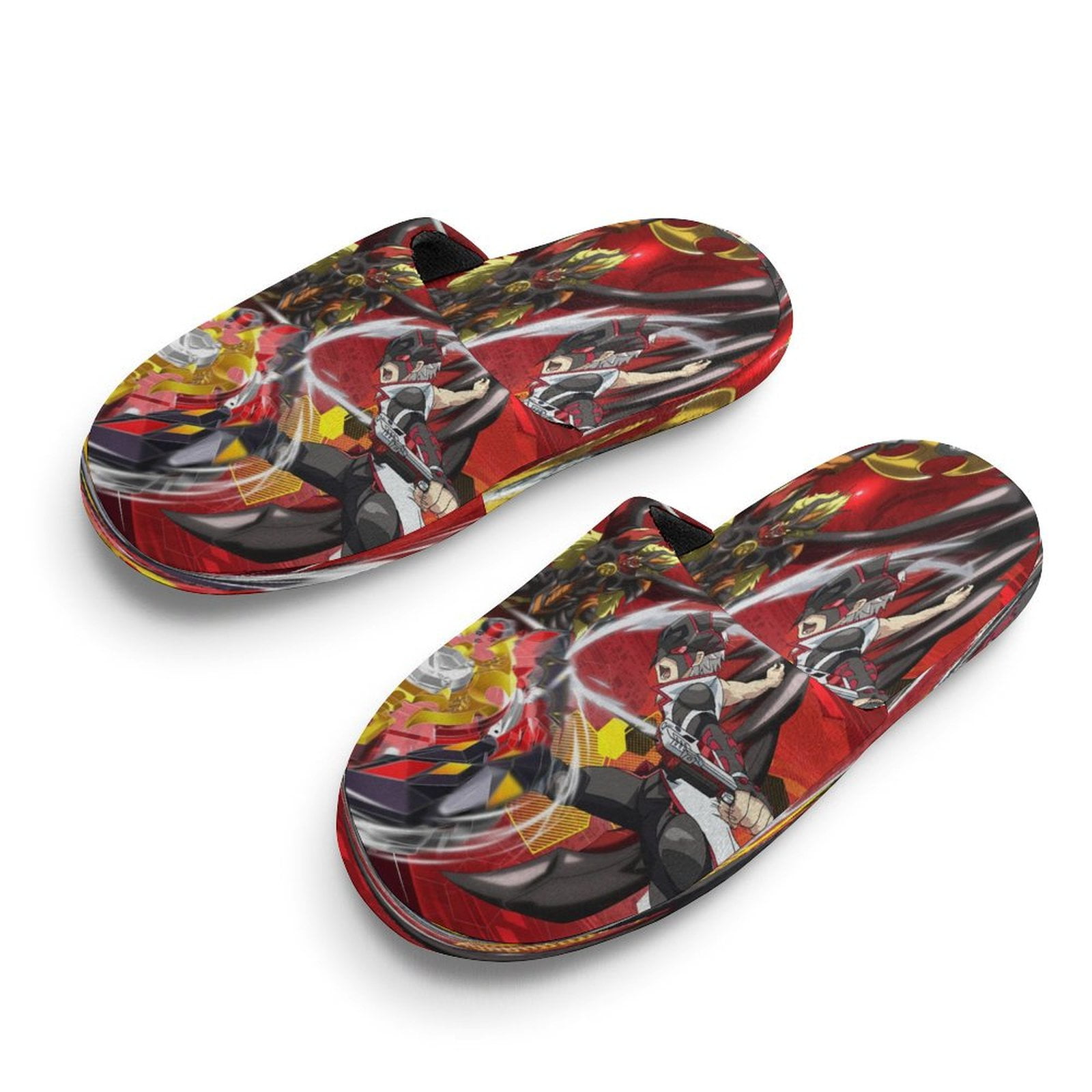 Kids Beyblade Burst Cotton Slippers Indoor Shoes Memory Foam Rubber ...