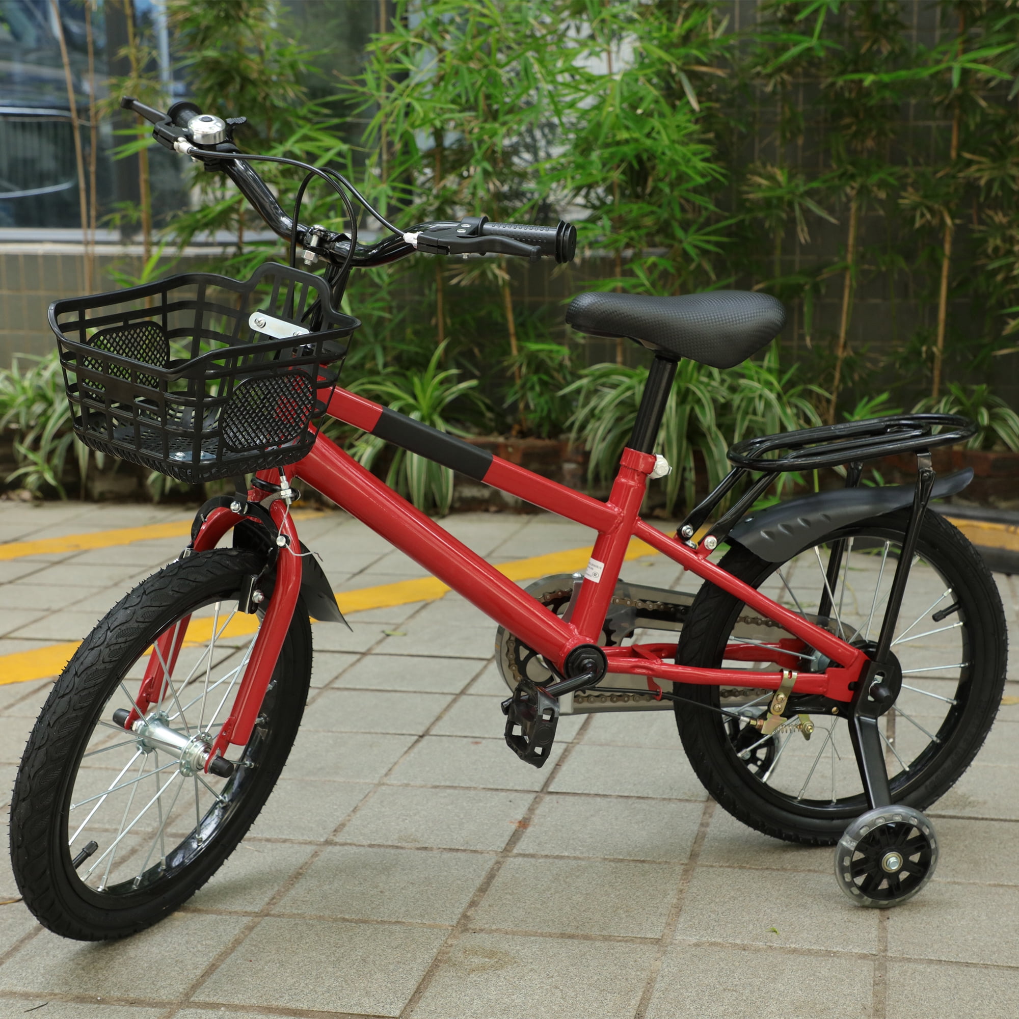 Kids Bike 15-Inch Wheels for Boys Girls Age 3 to 8 Rider Height 41-47 ...