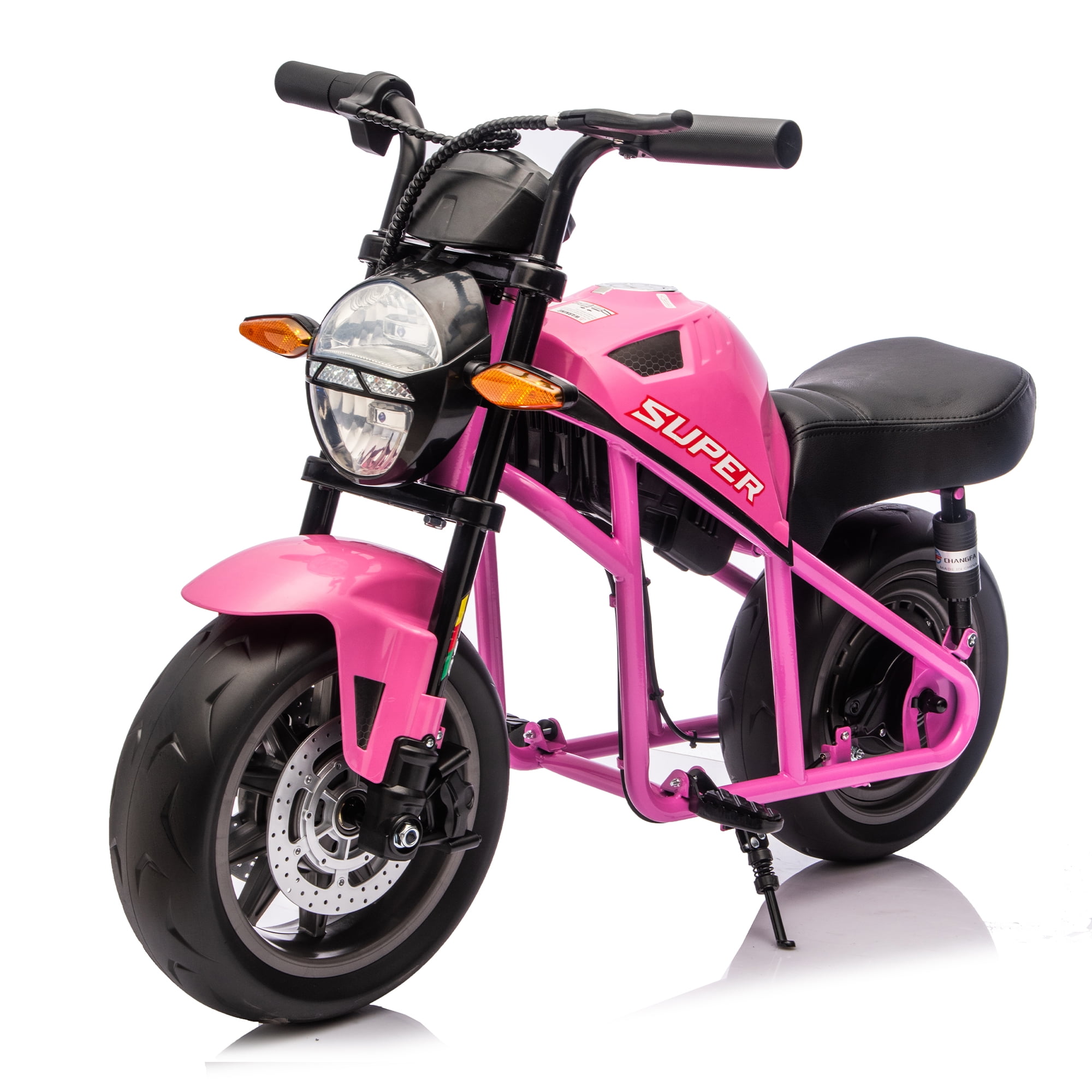 Kids Bike 24V300W Kids Ride On XL Electric Toy Muscle Motorcycle,High-Speed Hub Motor,14in Widen ...