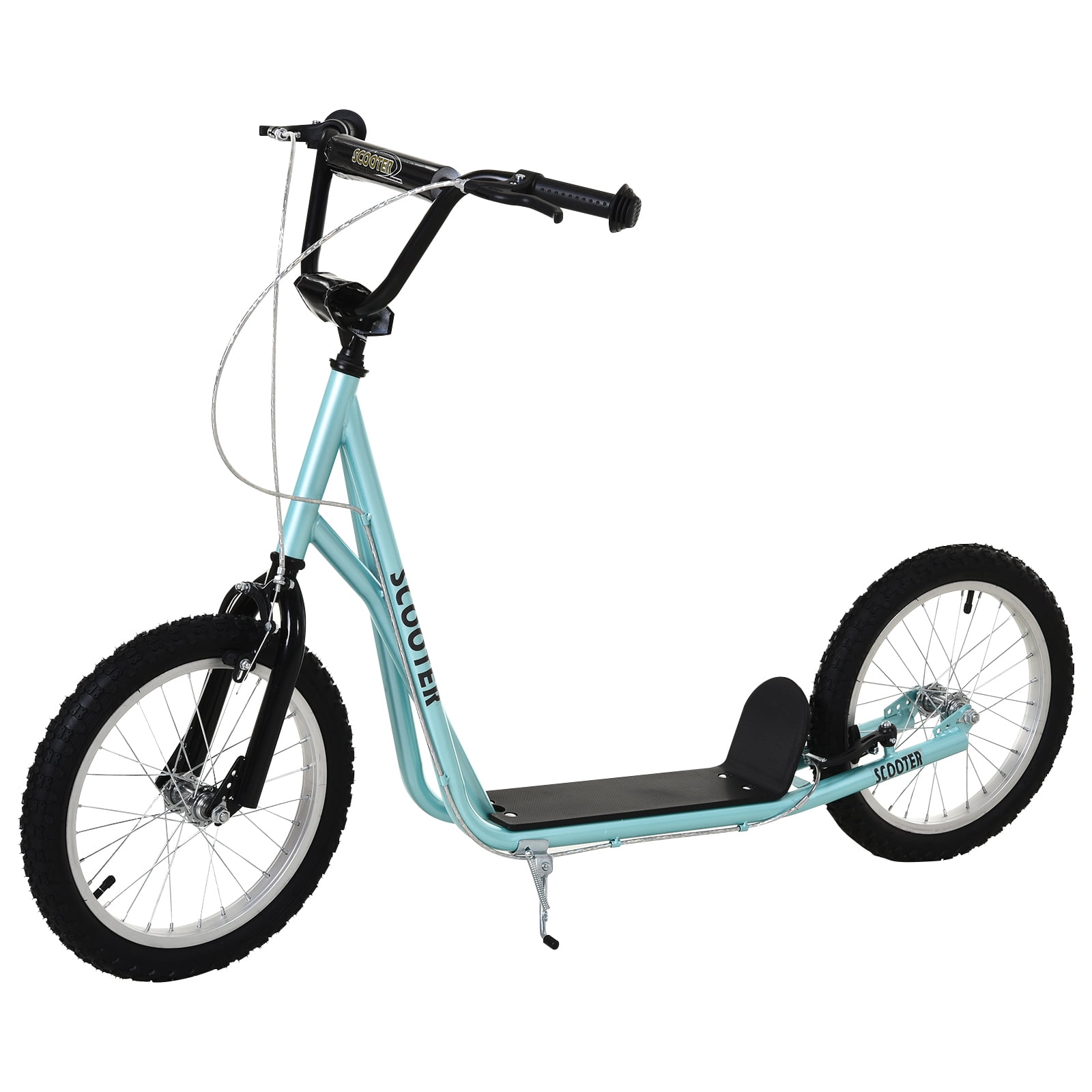 Kids Bike Aosom Youth Scooter Kick Scooter for Kids 5+ with Adjustable ...