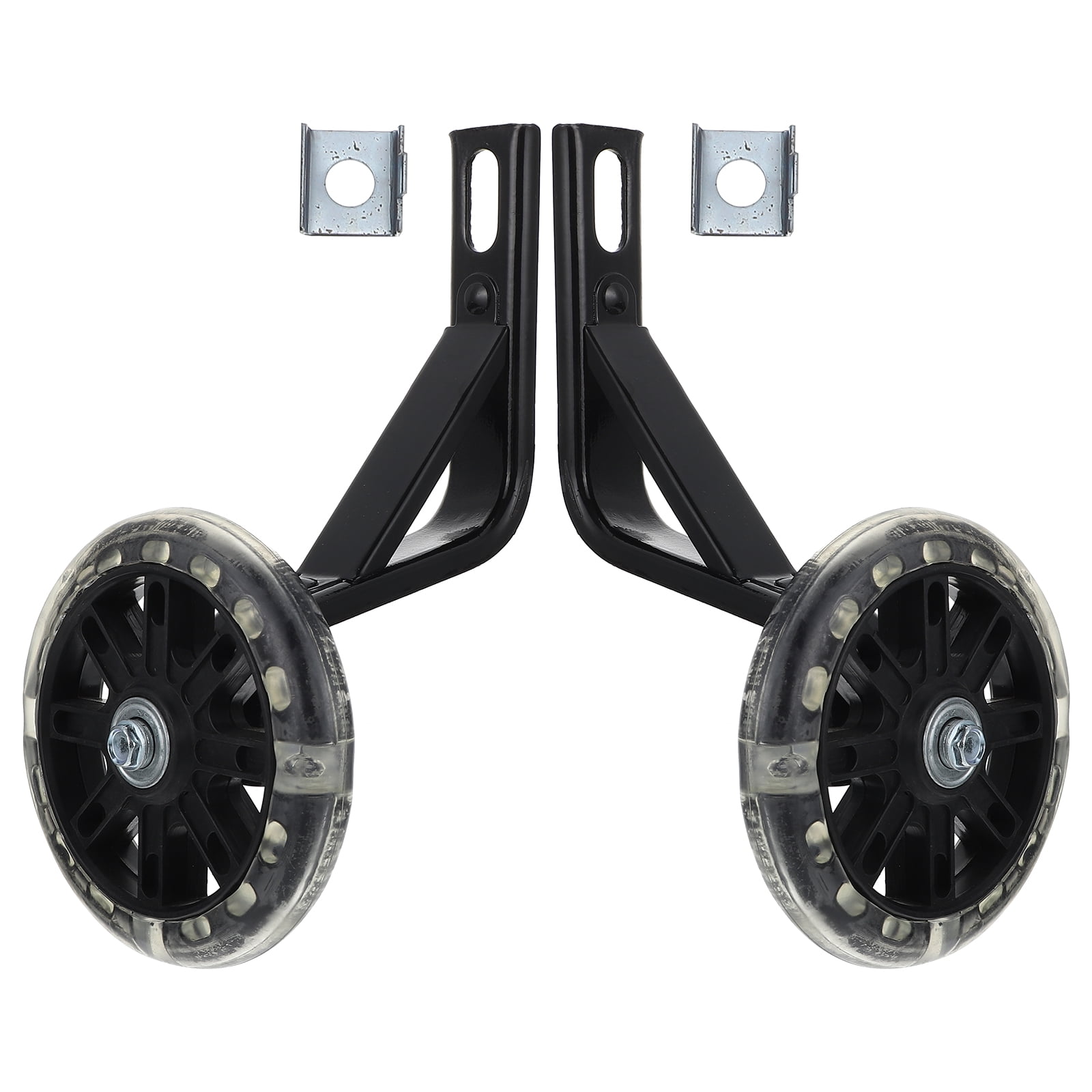 Kids Bike Balance Wheels Flash Auxiliary Adult Training Child Black ...