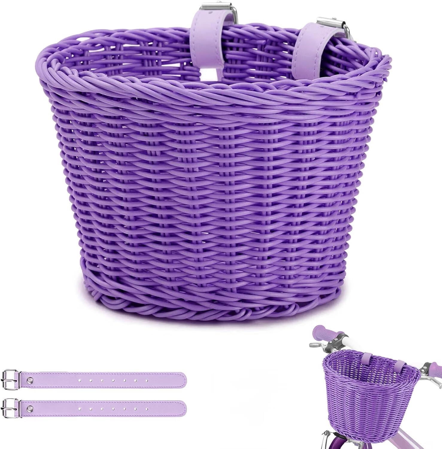 Kids Bike Basket, Bike Baskets for Boys and Girls, Handlebar Bicycle ...