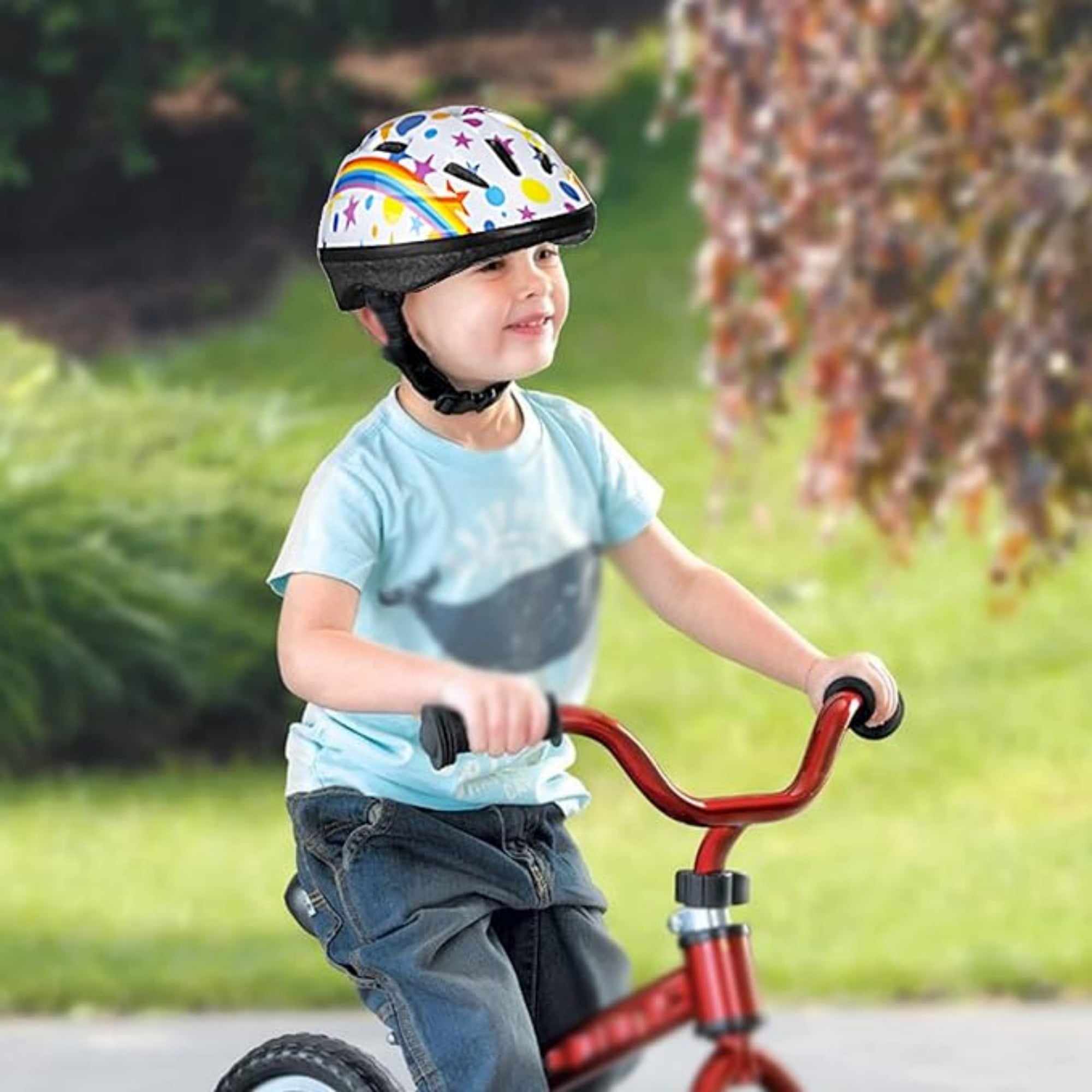 Kids Bike Helmet Toddler Helmet with Sports Protective Gear Set Knee ...
