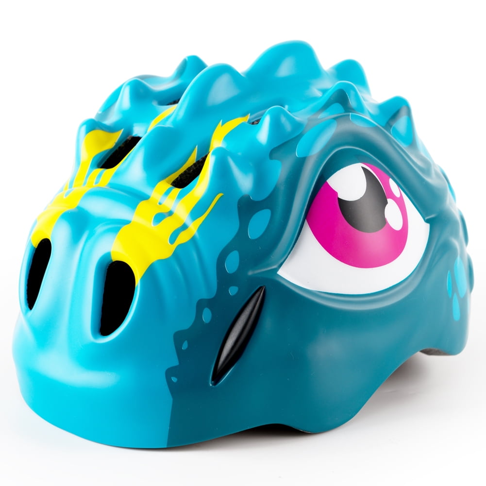 Apusale Kids Dino Bicycle Helmet with Light, Adjustable for Boys ...
