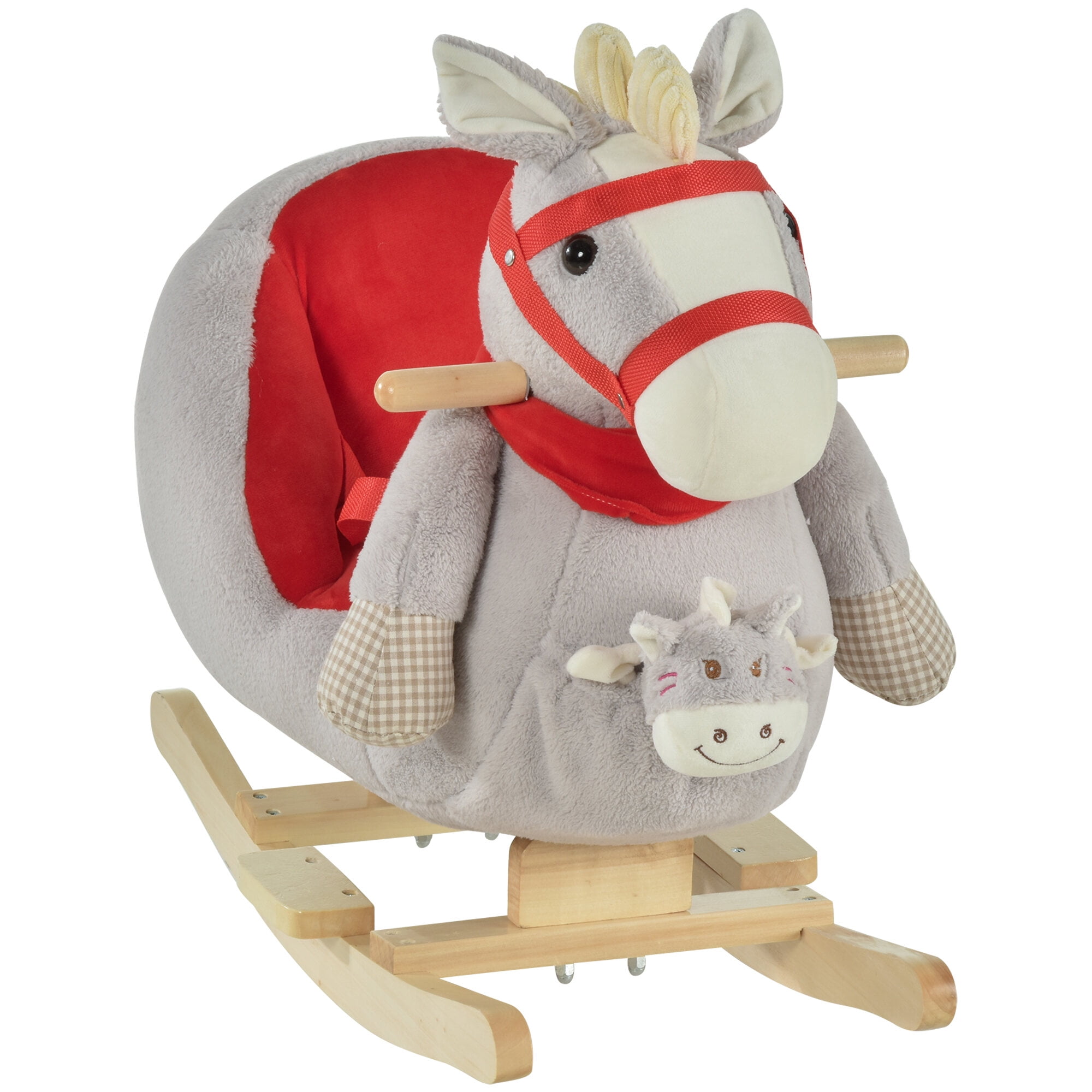 Kids Bike Kids Ride-On Rocking Horse Toy, Rocker with Lullaby Song ...