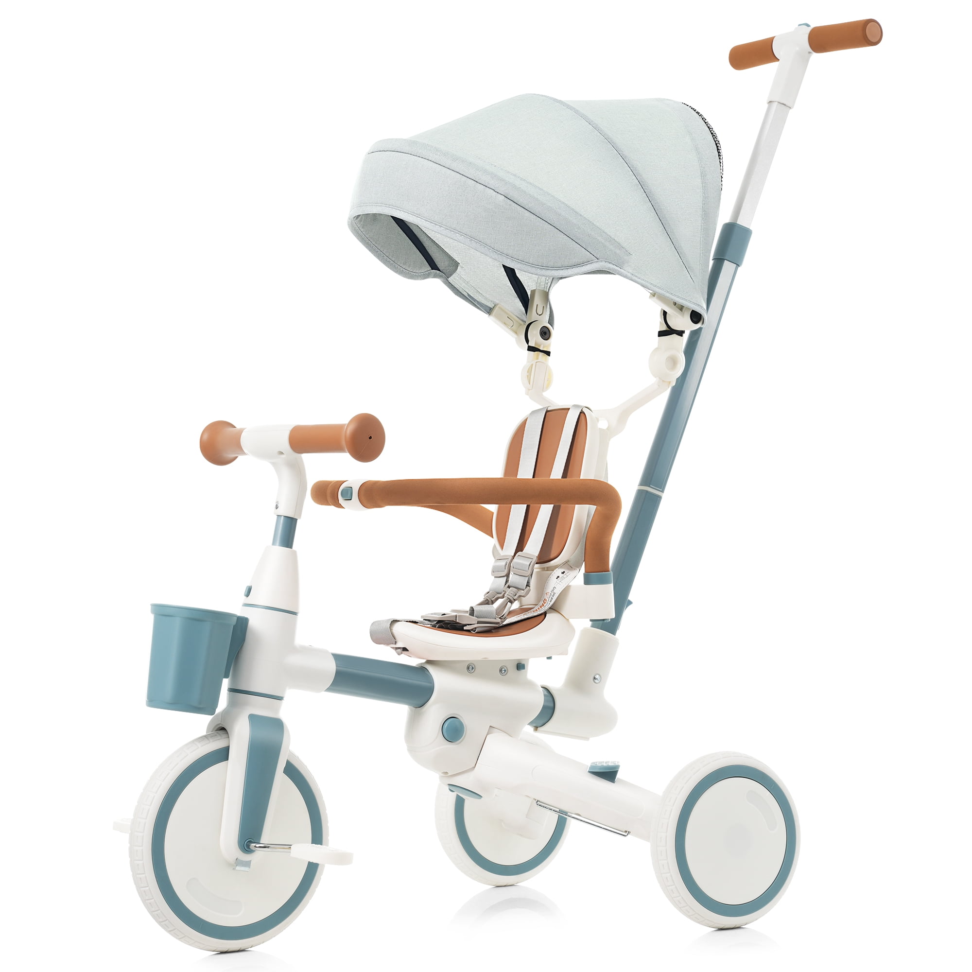 Kids Bikes 7 in 1 Baby Tricycle, Toddler Tricycle with Removable and ...