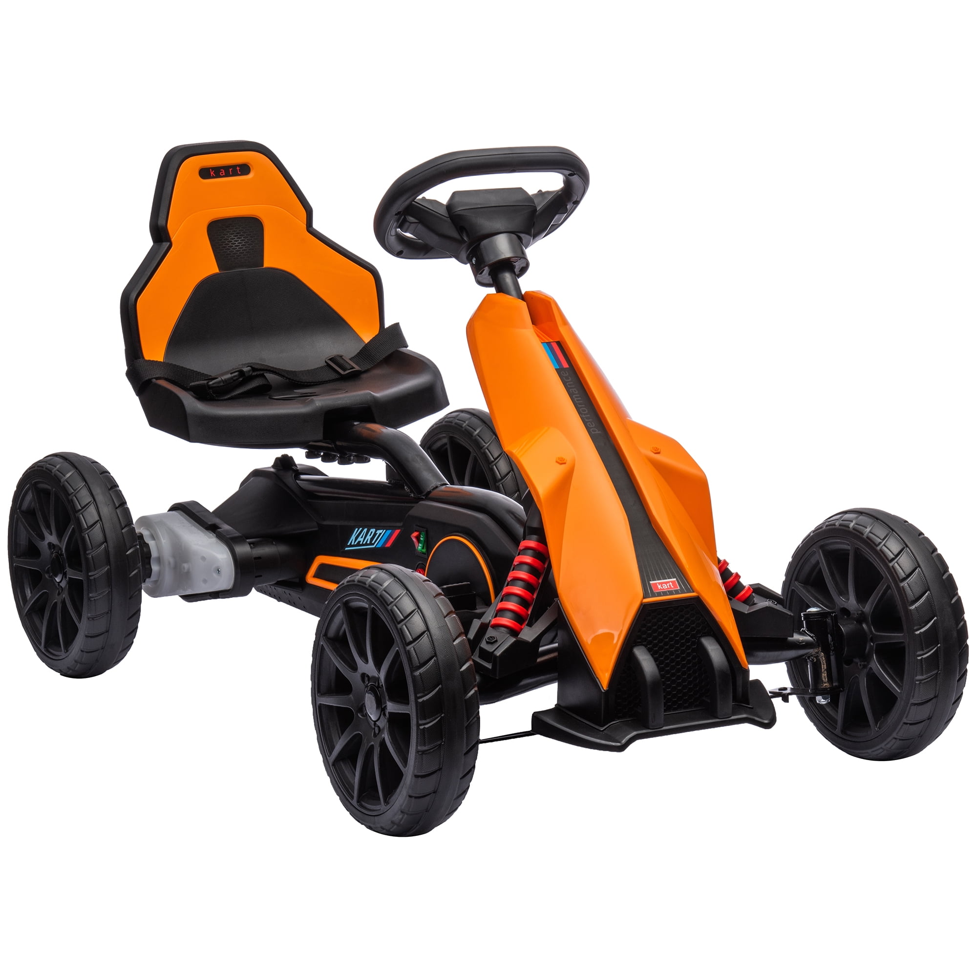 Kids Bikes Aosom 12V Electric Go Kart for Kids, Outdoor Ride-On Toy ...