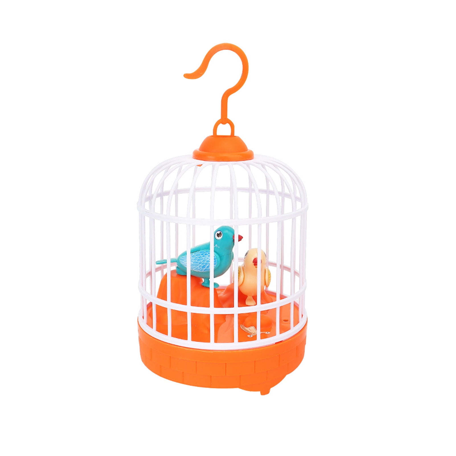 Kids Birdcage Toy with Sound Light Flapping Wings Detachable Hook Voice ...