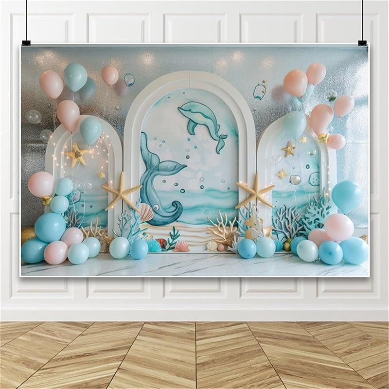 Kids Birthday Backdrop Baby Shower Balloons Backdrops for Photoshoot ...