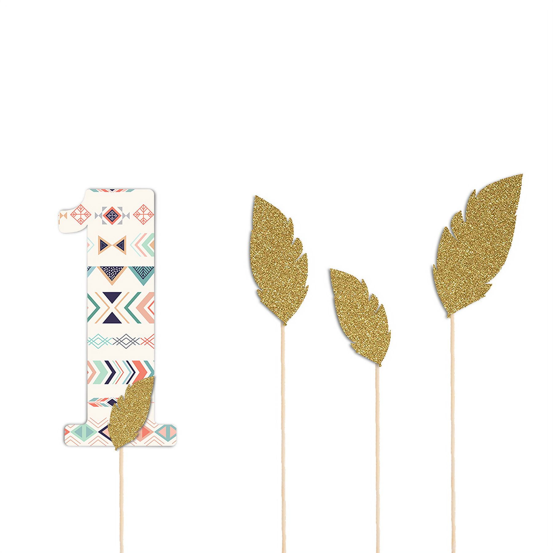Kids Birthday Cake Topper Set Boho Theme (1st 2nd 3rd Birthday ...