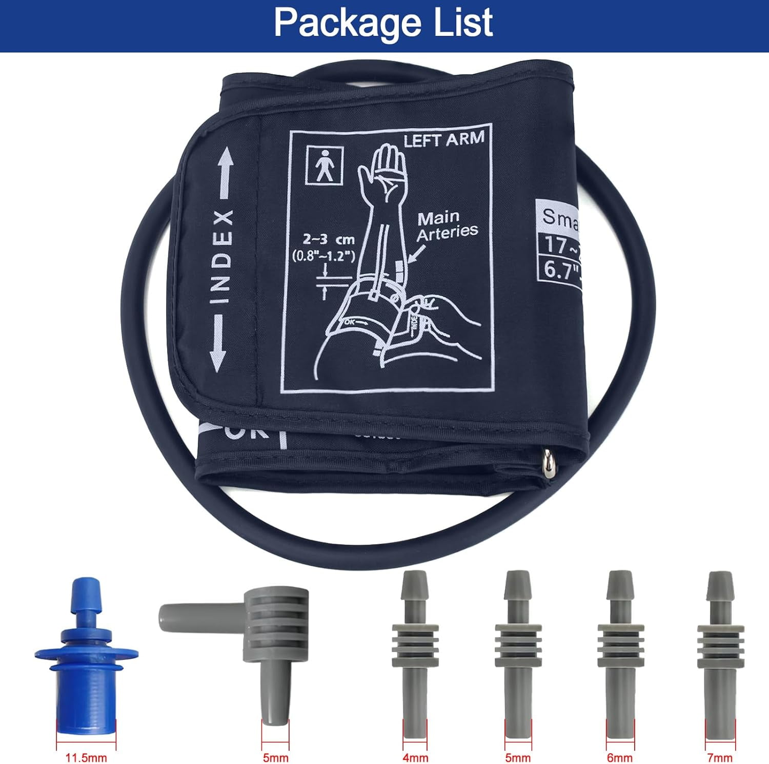Kids Blood Pressure Cuff - Adjustable 17-22cm Arm Cuff, Soft & Accurate ...