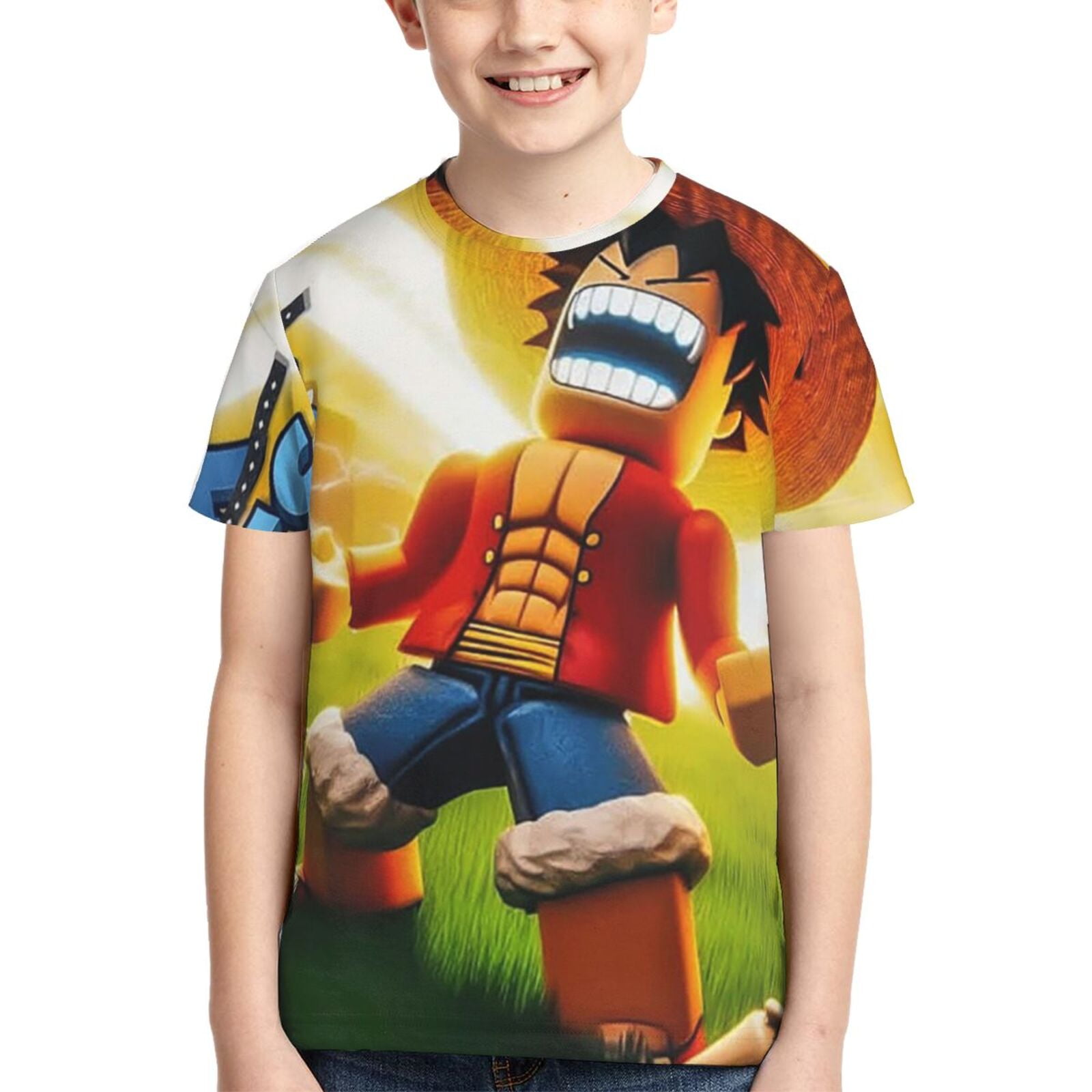 Kids Blox Fruits T-Shirt 3d Printed Shirt Short Sleeve Top Tees For ...