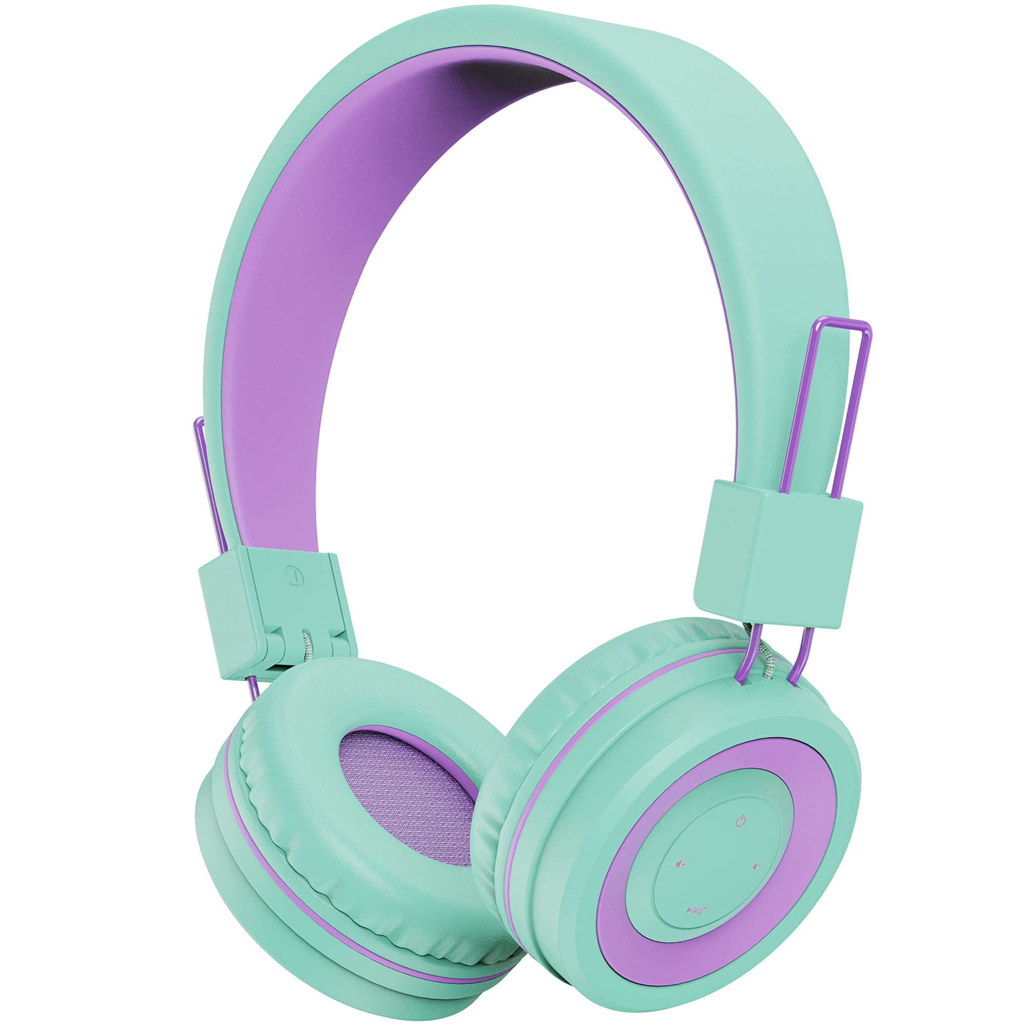 Seenda Kids Bluetooth Headphones with Mic, Children's Green/Purple ...