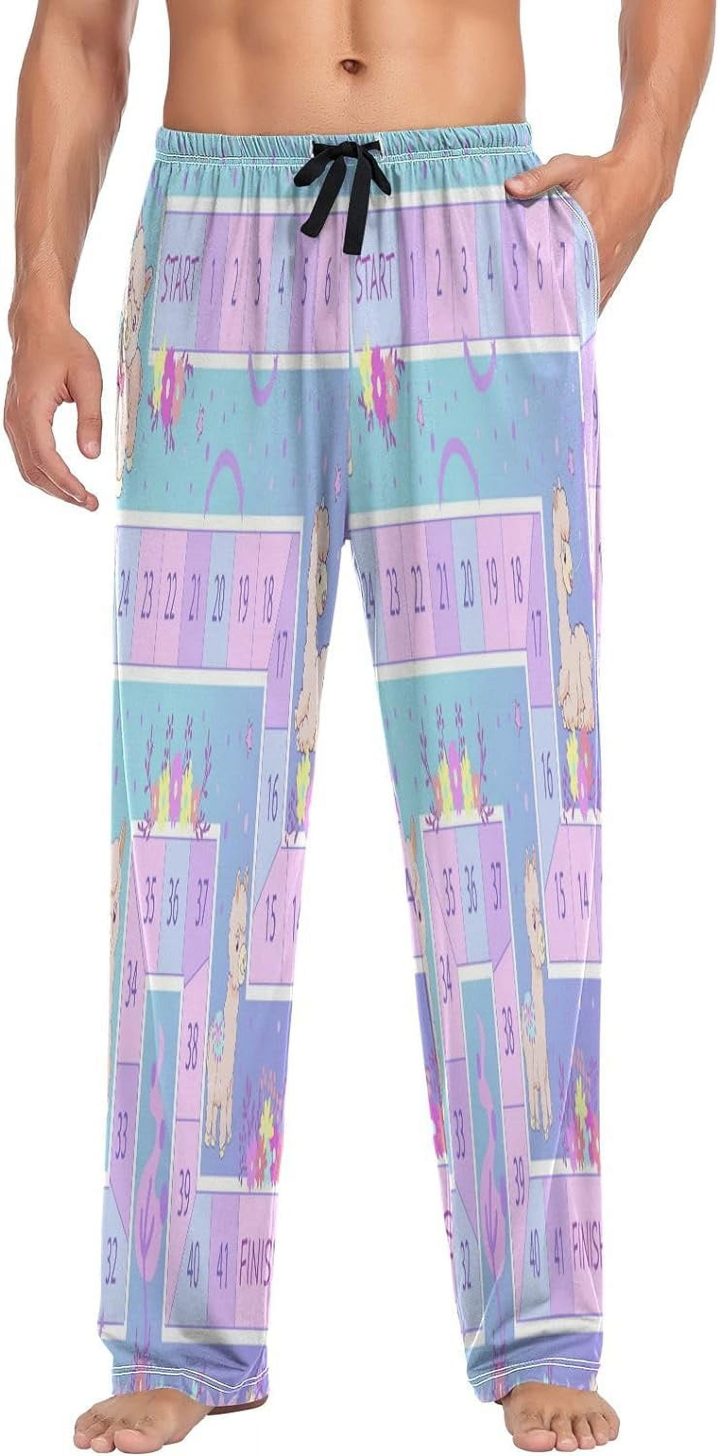 Kids Board Game Llamas Men's Pajama Pants Lightweight Sleepwear Bottom ...