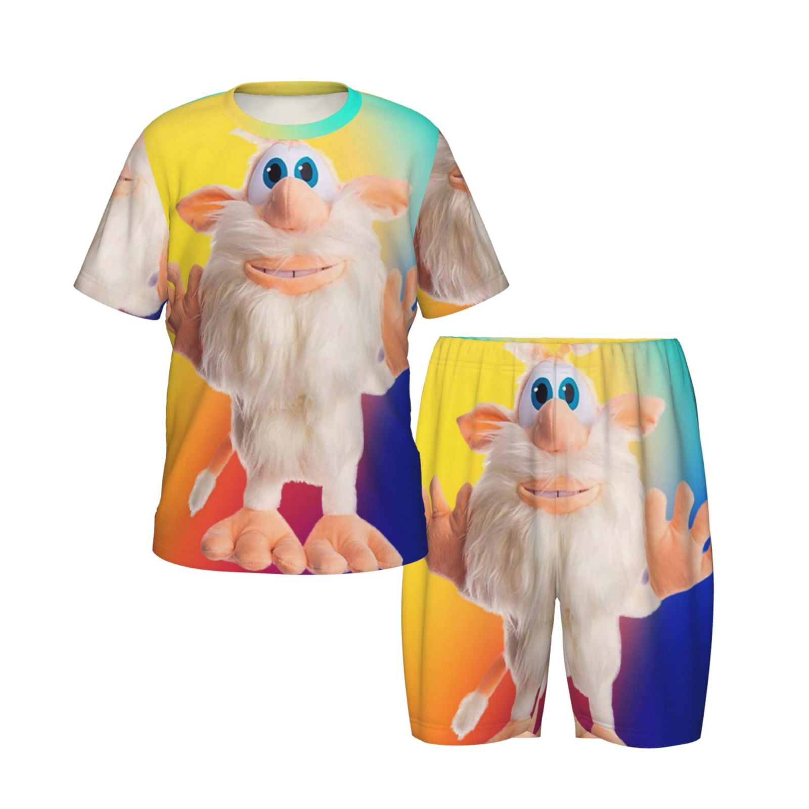 Kids Boo-Ba Pajamas Set Cartoon Shirts And Short Set Summer Pajama ...