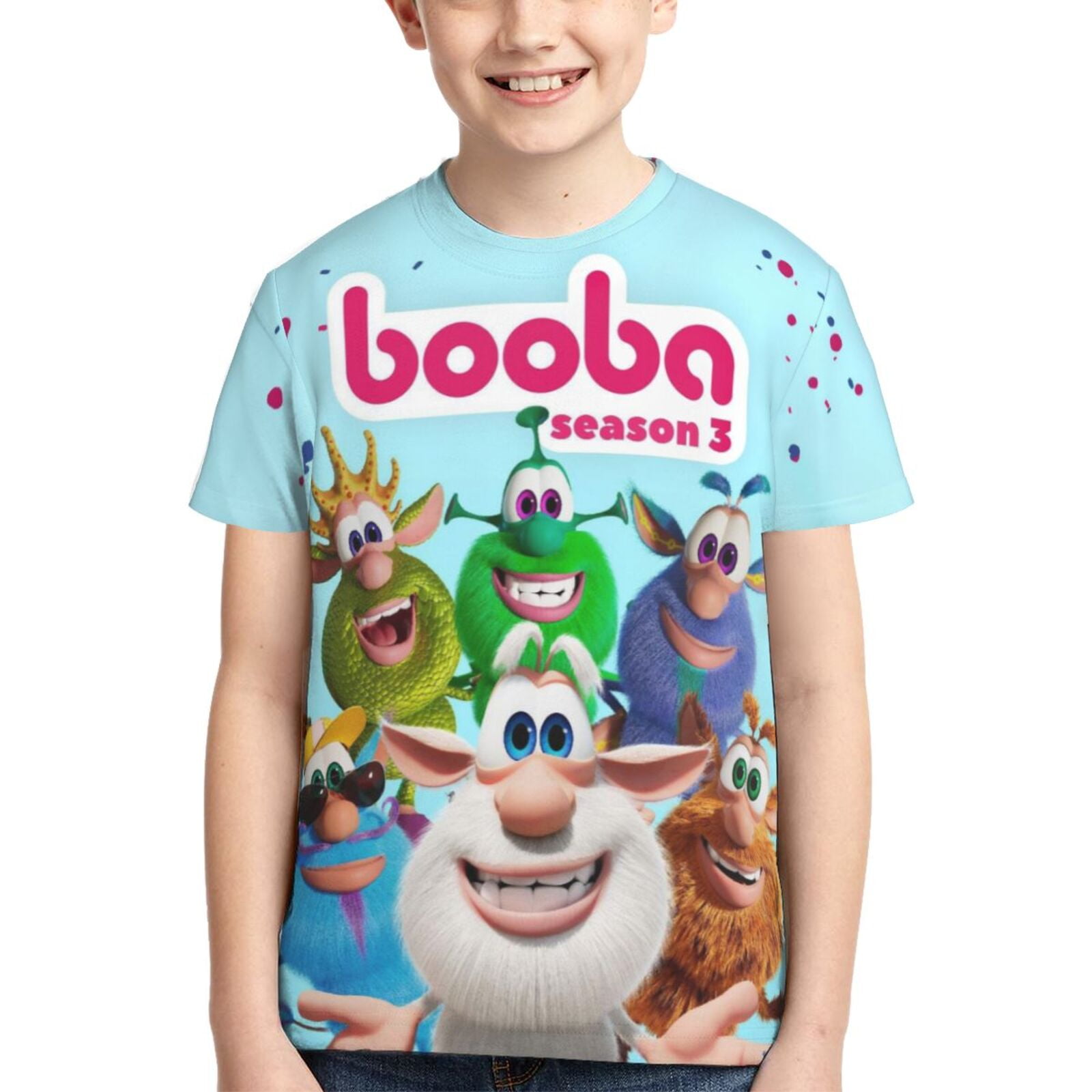 Kids Boo-Ba Shirts Anime T-Shirt Novelty 3d Printed Short Sleeve ...