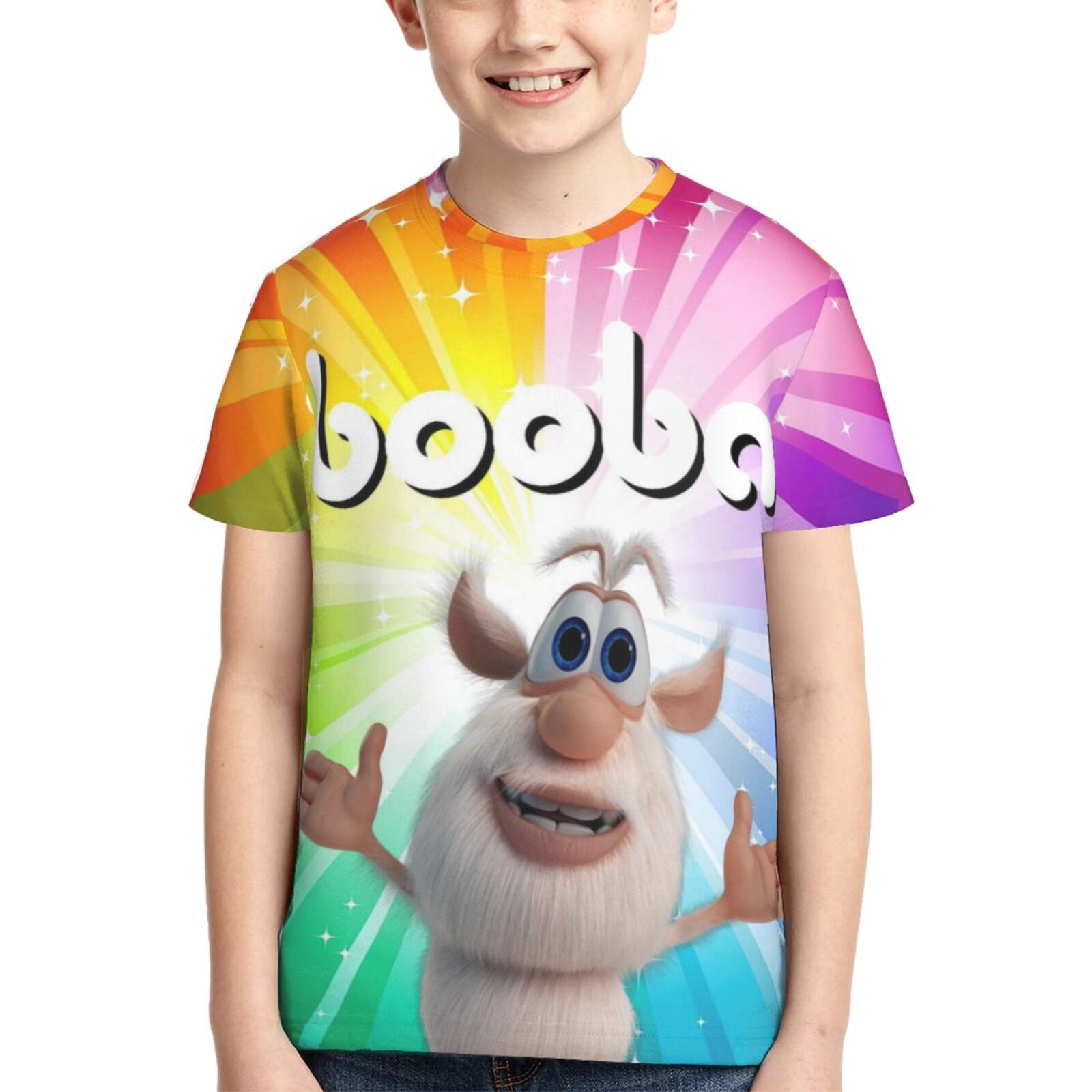 Kids Boo-Ba Shirts Anime T-Shirt Novelty 3d Printed Short Sleeve ...