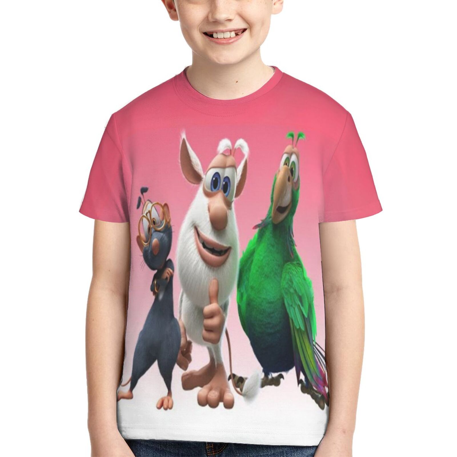 Kids Boo-Ba Shirts Anime T-Shirt Novelty 3d Printed Short Sleeve ...