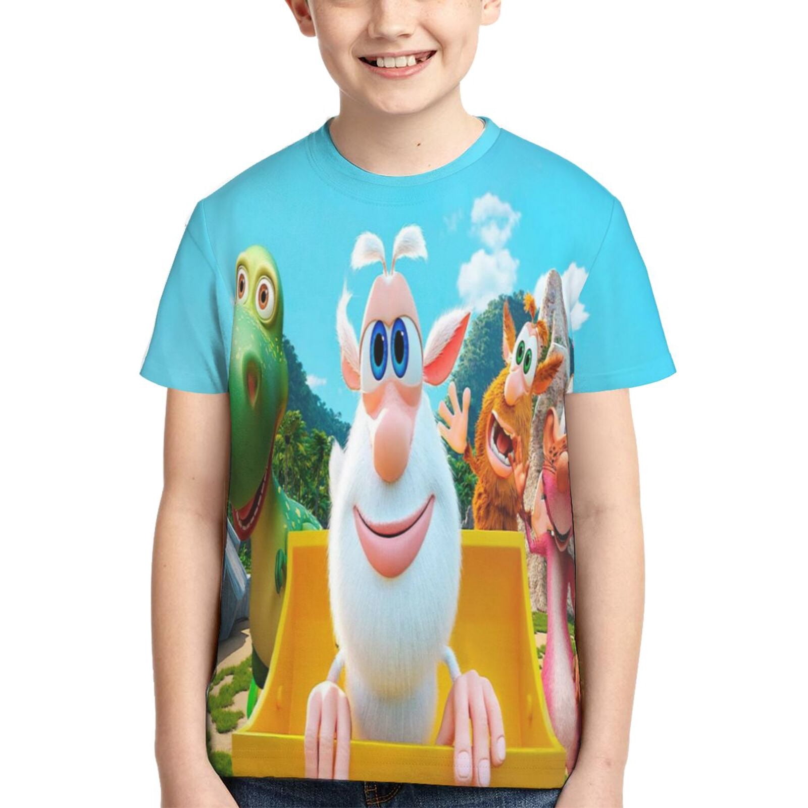 Kids Boo-Ba Shirts Anime T-Shirt Novelty 3d Printed Short Sleeve ...