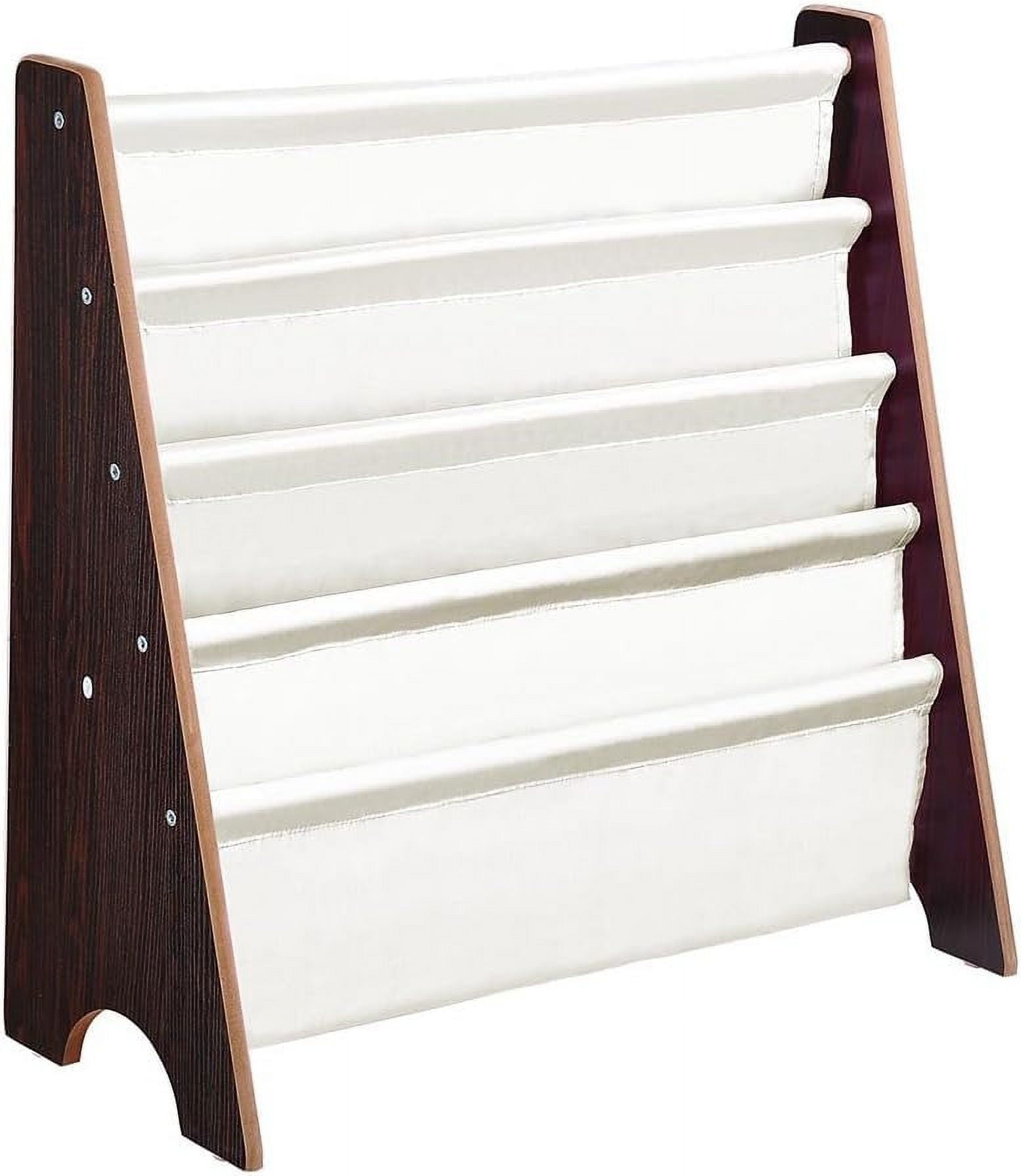 Kids Book Shelf Sling Storage Rack Organizer Bookcase Display Holder ...