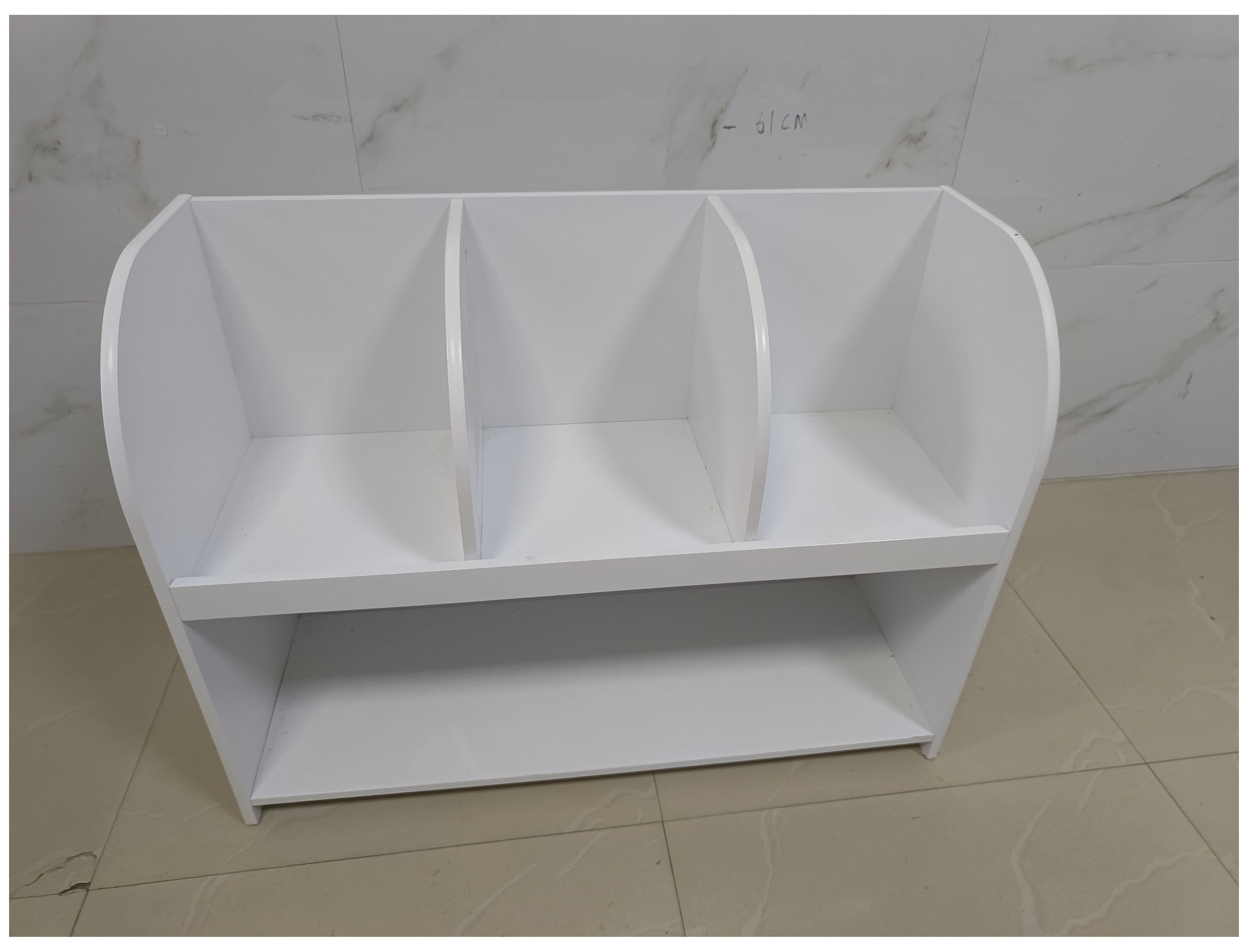 Kids Bookcase with 4 Compartments, Storage Book Shelf, Storage Display ...