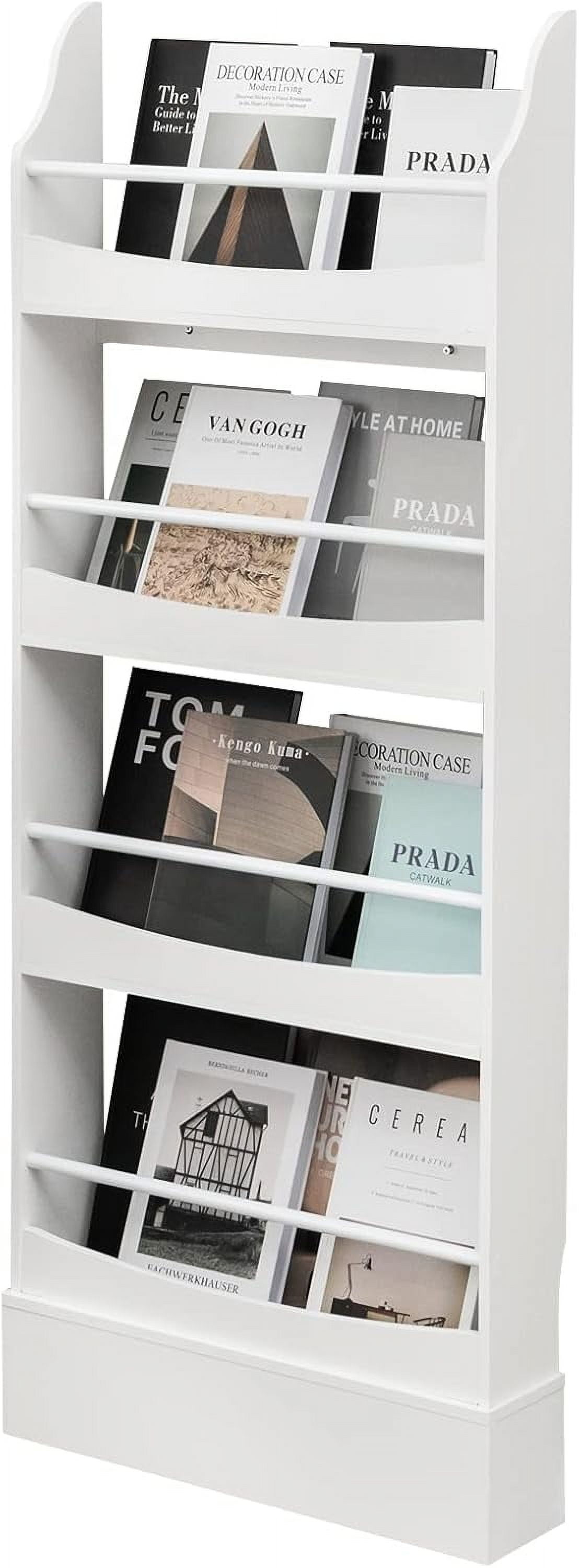 Kids Bookshelf, 3 Tier Bookcase for Books Magazines Toys Storage ...