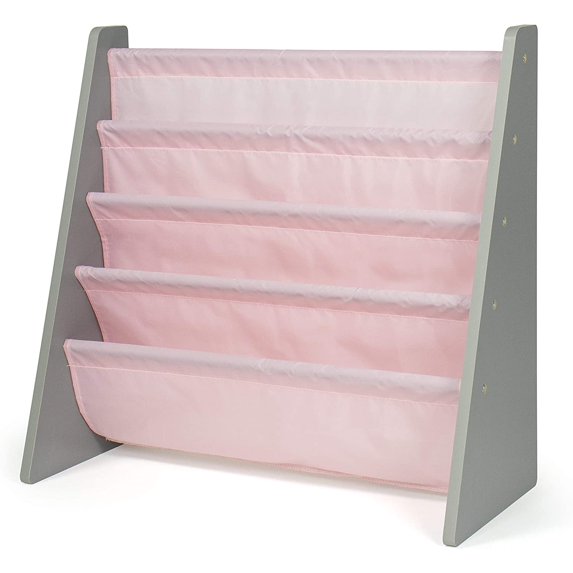Kids Bookshelf, 4-Tier Front-Facing Book Display Organizer, Toddler ...