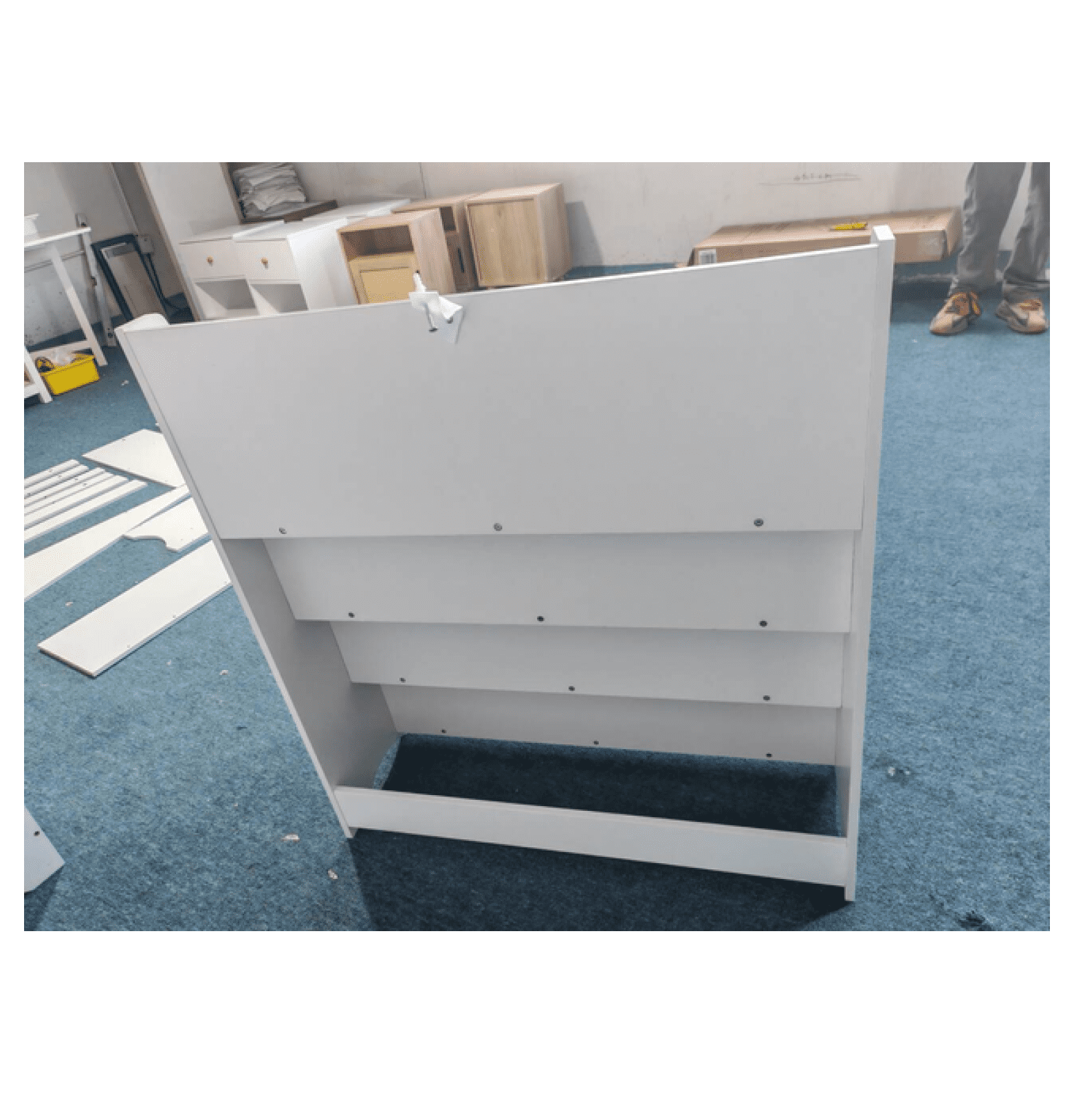 Kids Bookshelf 4 Tier, Toddler Bookcase for Bedroom, White Book Display ...