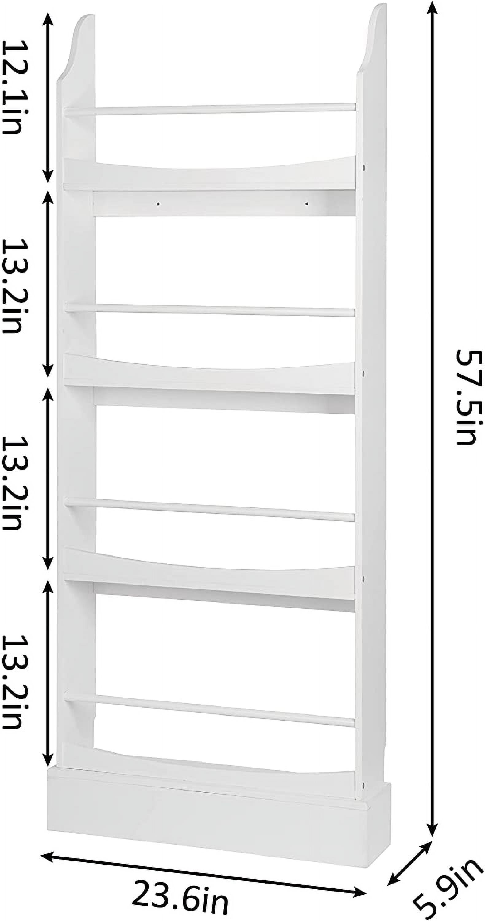 Kids Bookshelf, 4 Tiers Children's Bookcases and Storage, Kids Bookcase ...