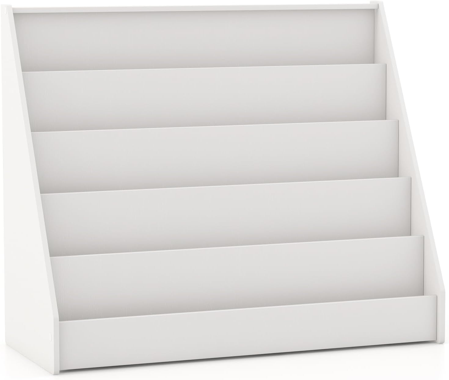 Kids Bookshelf, Nursery Book Shelves w/ 5 Tier Book Racks, Small ...