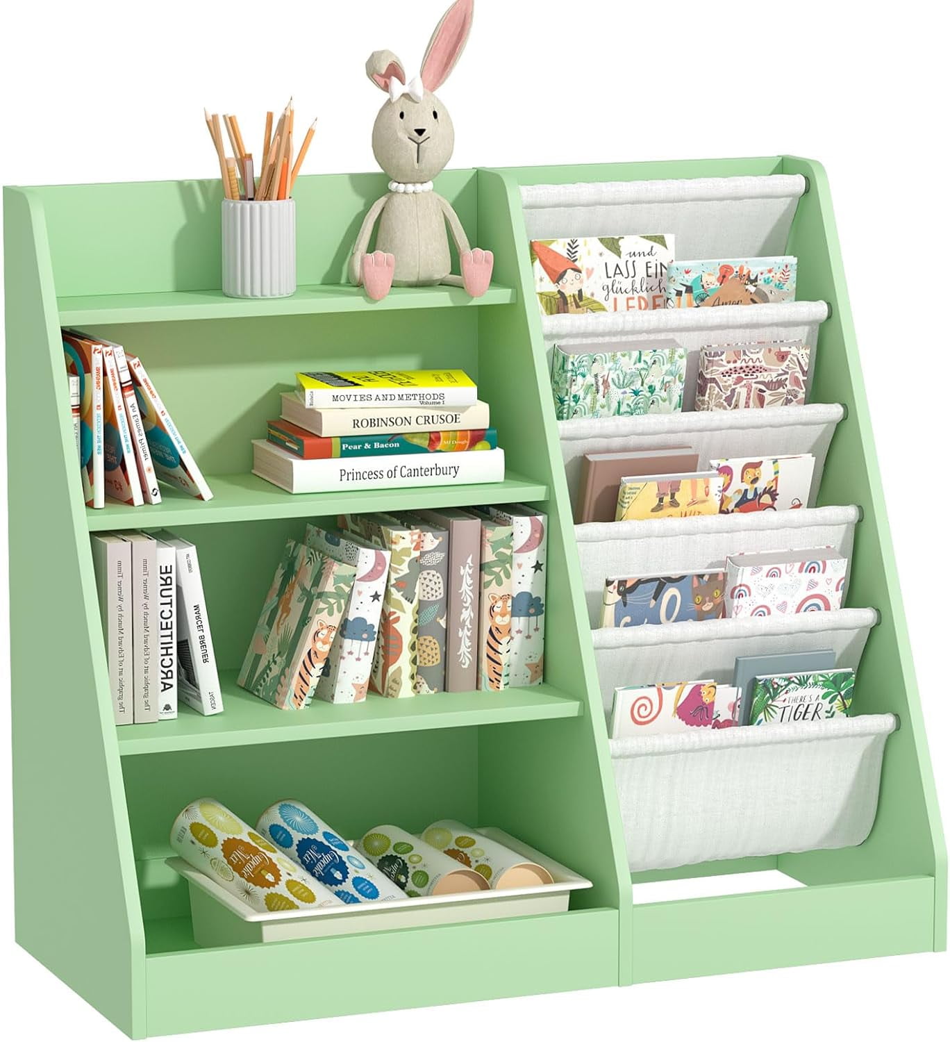Kids Bookshelf Toddler Bookcase Children Book Rack Baby Toy Storage ...