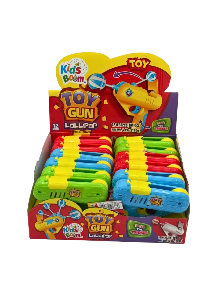Kids Boom Lollipop Blaster Toy – 12 Count, Assorted Colors, Fun Candy ...
