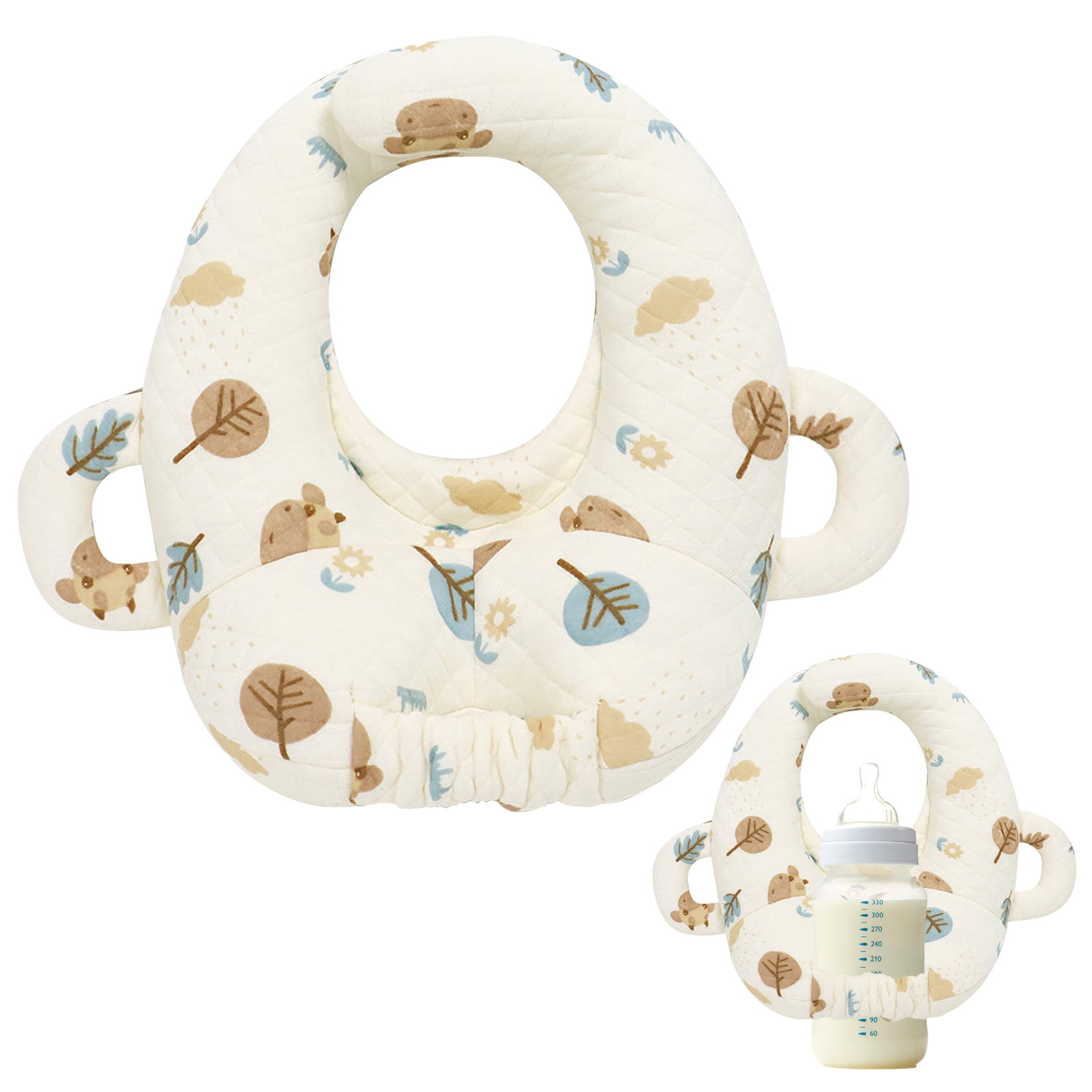 kids bottle holder hands-free feeding pillow, child self-feeding baby ...